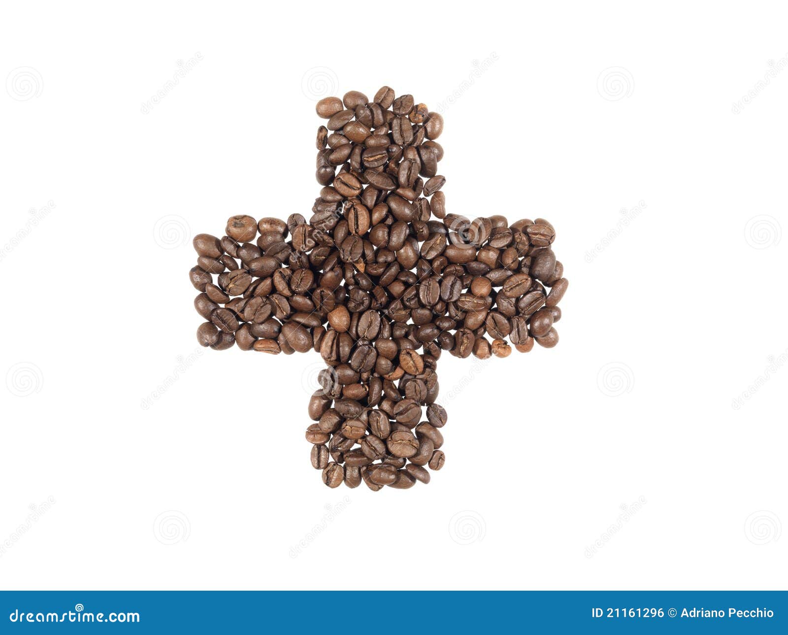 Symbol of the Addiction Made with a Coffee Beans Stock Photo - Image of ...