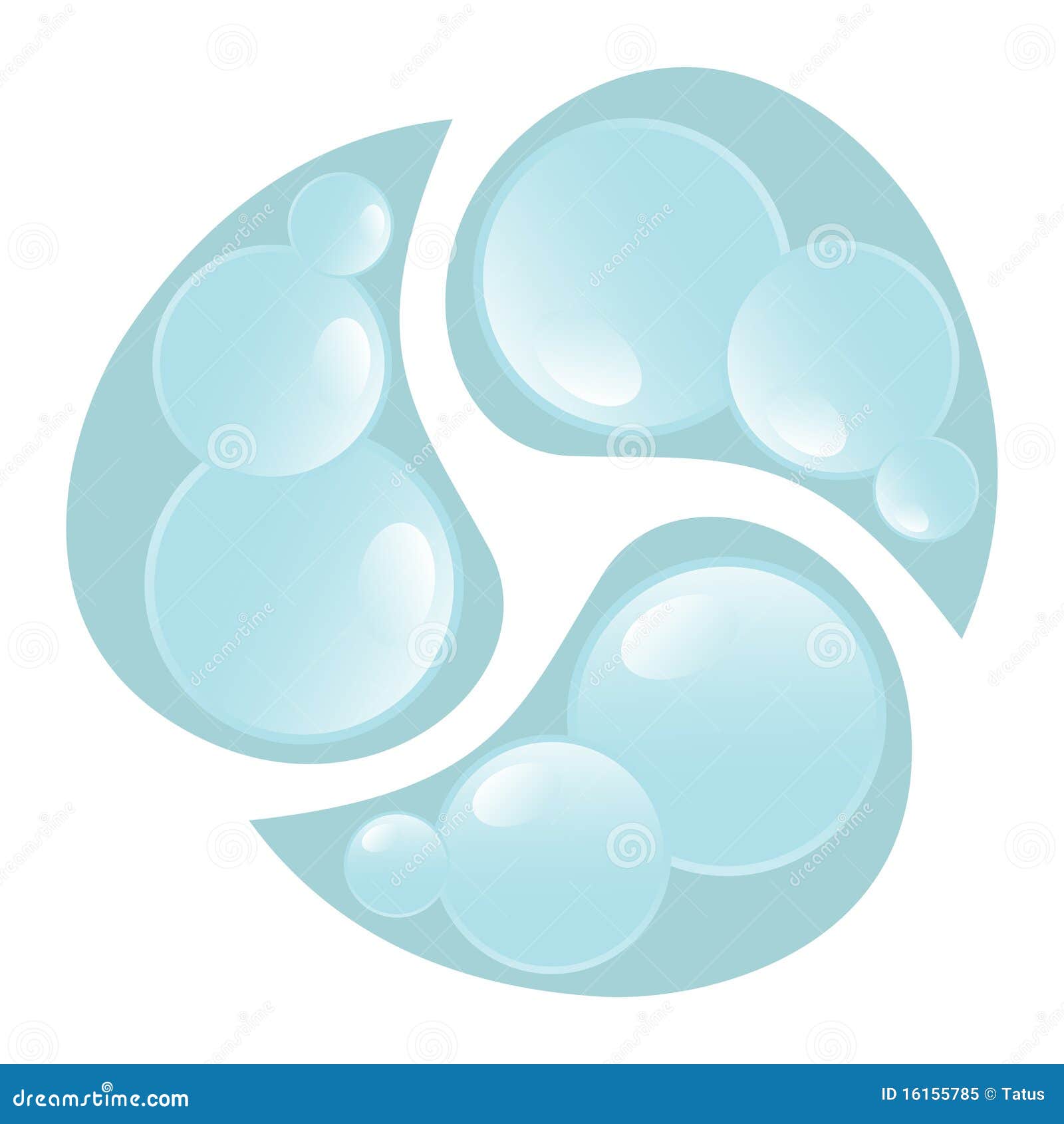 Symbol of air. stock vector. Illustration of color, cloud - 16155785