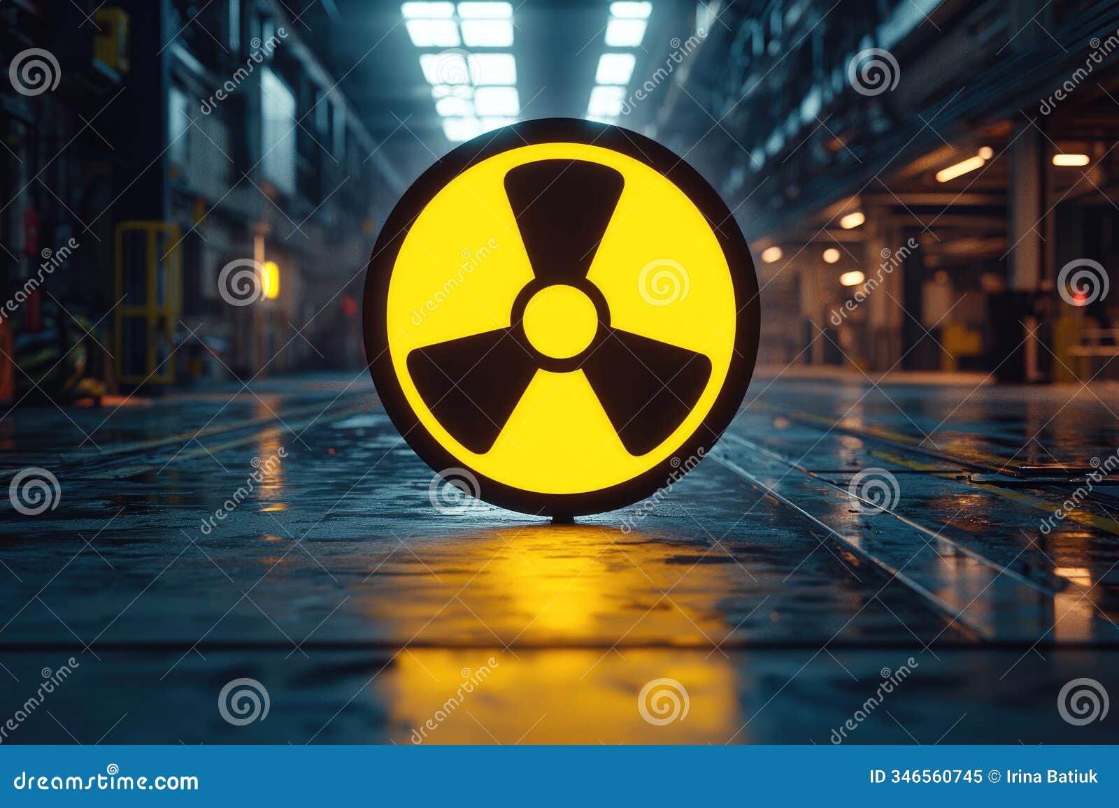 Symbol of Alert: Visual of Radiation Danger Sign, Capturing Essence of ...