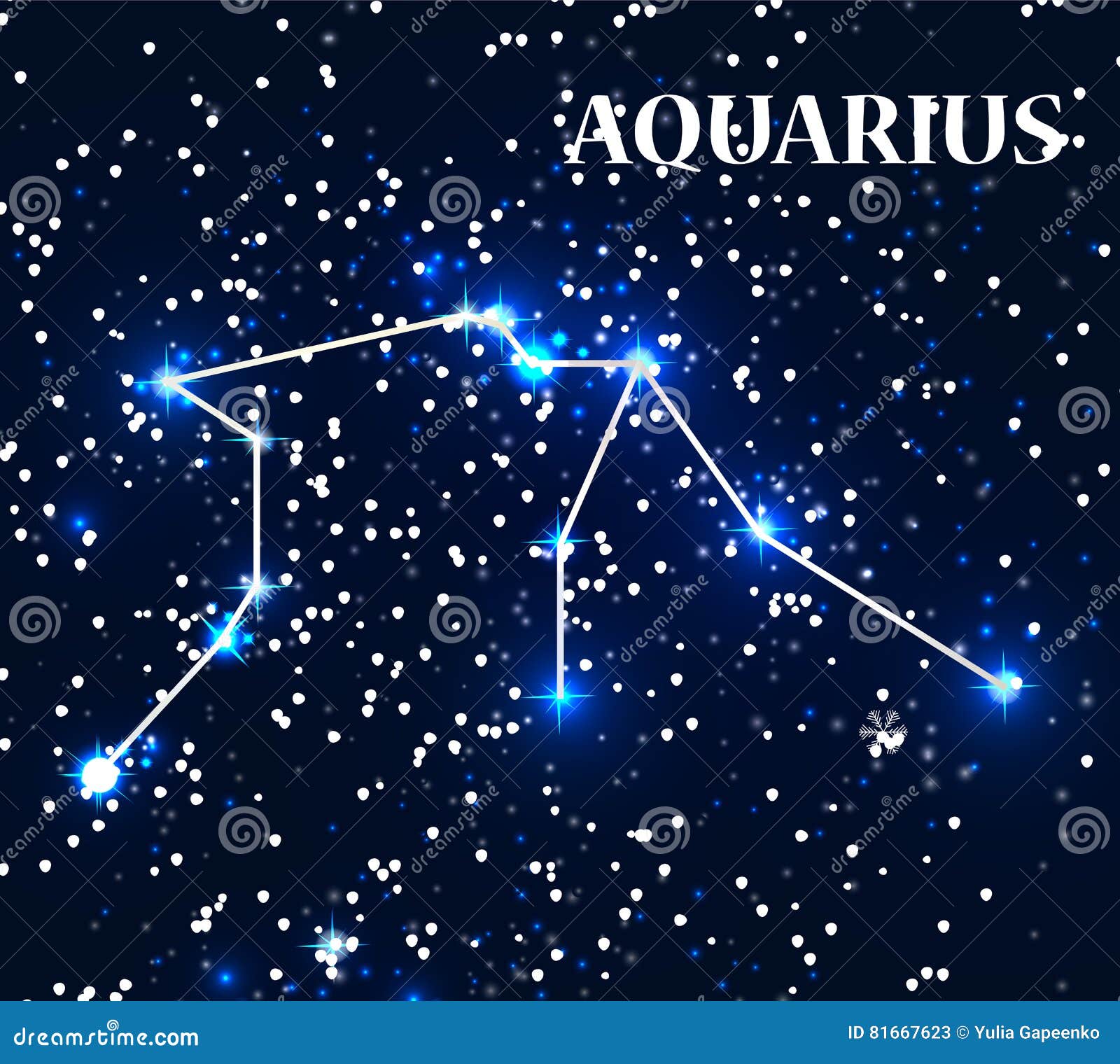 Symbol Aquarius Zodiac Sign. Vector Illustration Stock Vector ...