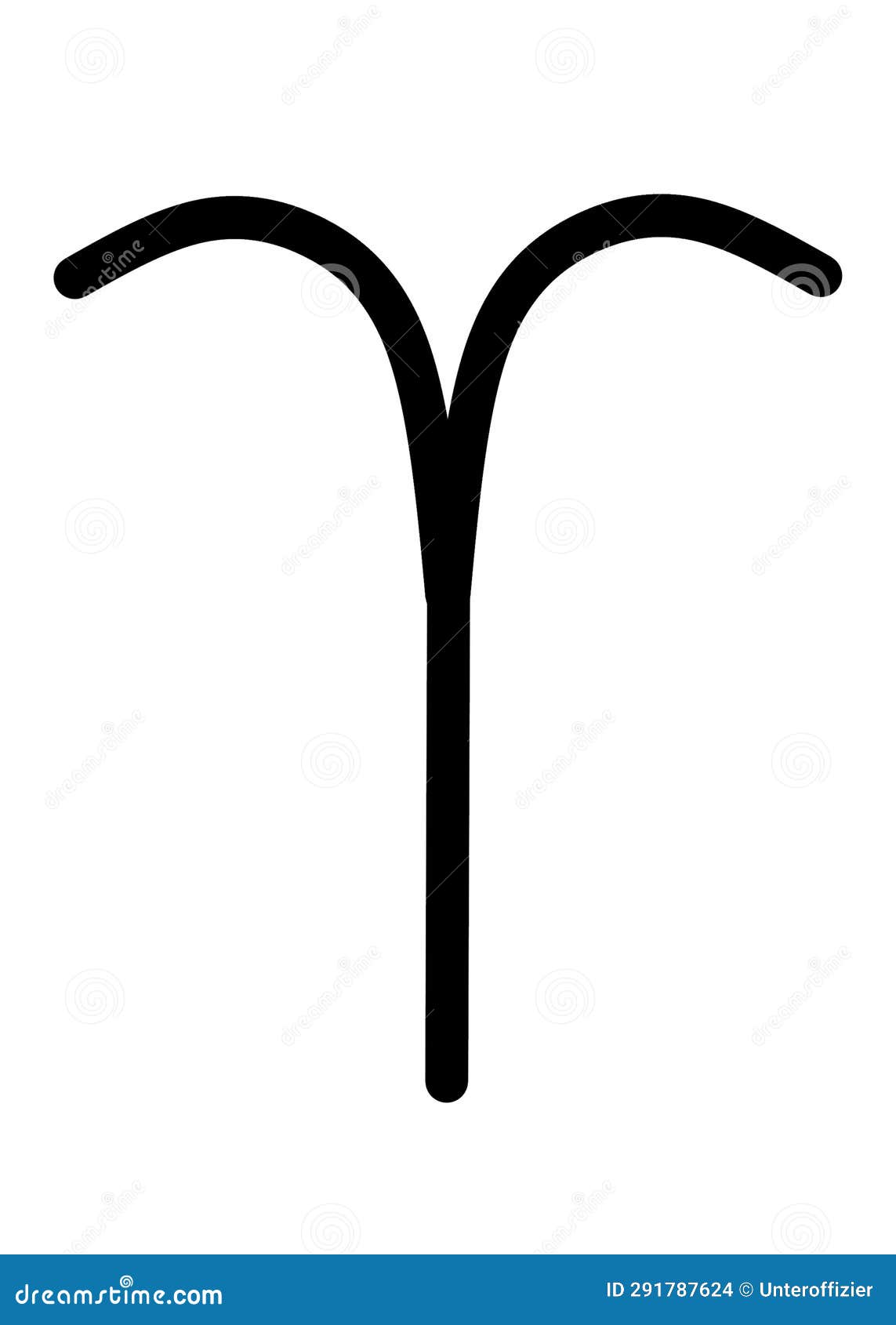 The Symbol of Aries Set Against a White Backdrop Stock Illustration ...