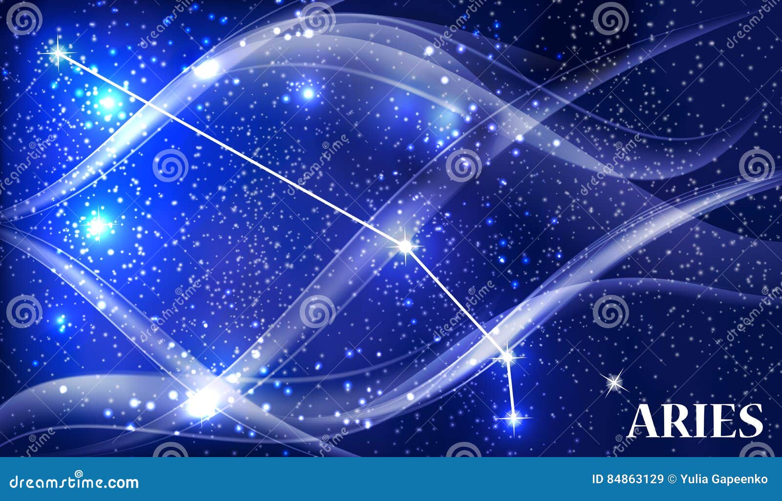 Symbol Aries Zodiac Sign. Vector Illustration. Stock Vector ...