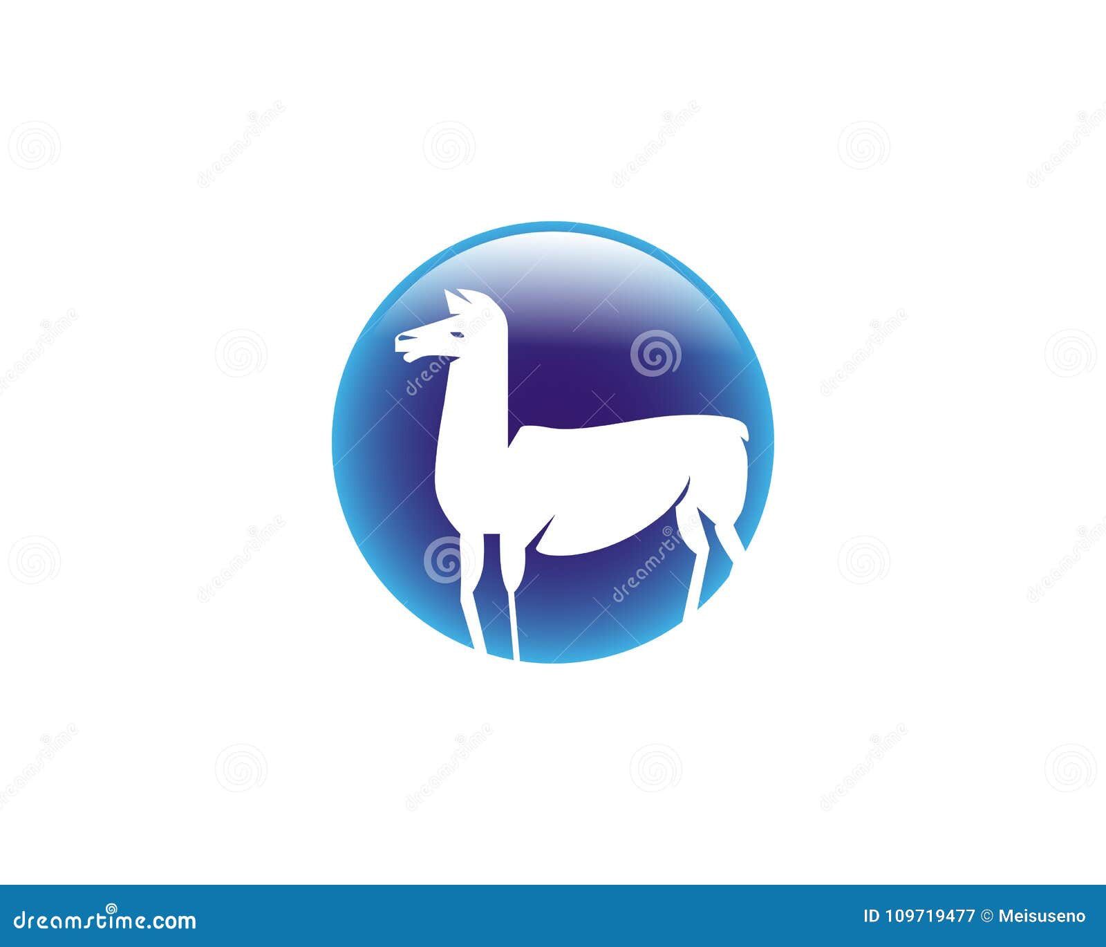 Llama logo stock vector. Illustration of cool, design - 109719477
