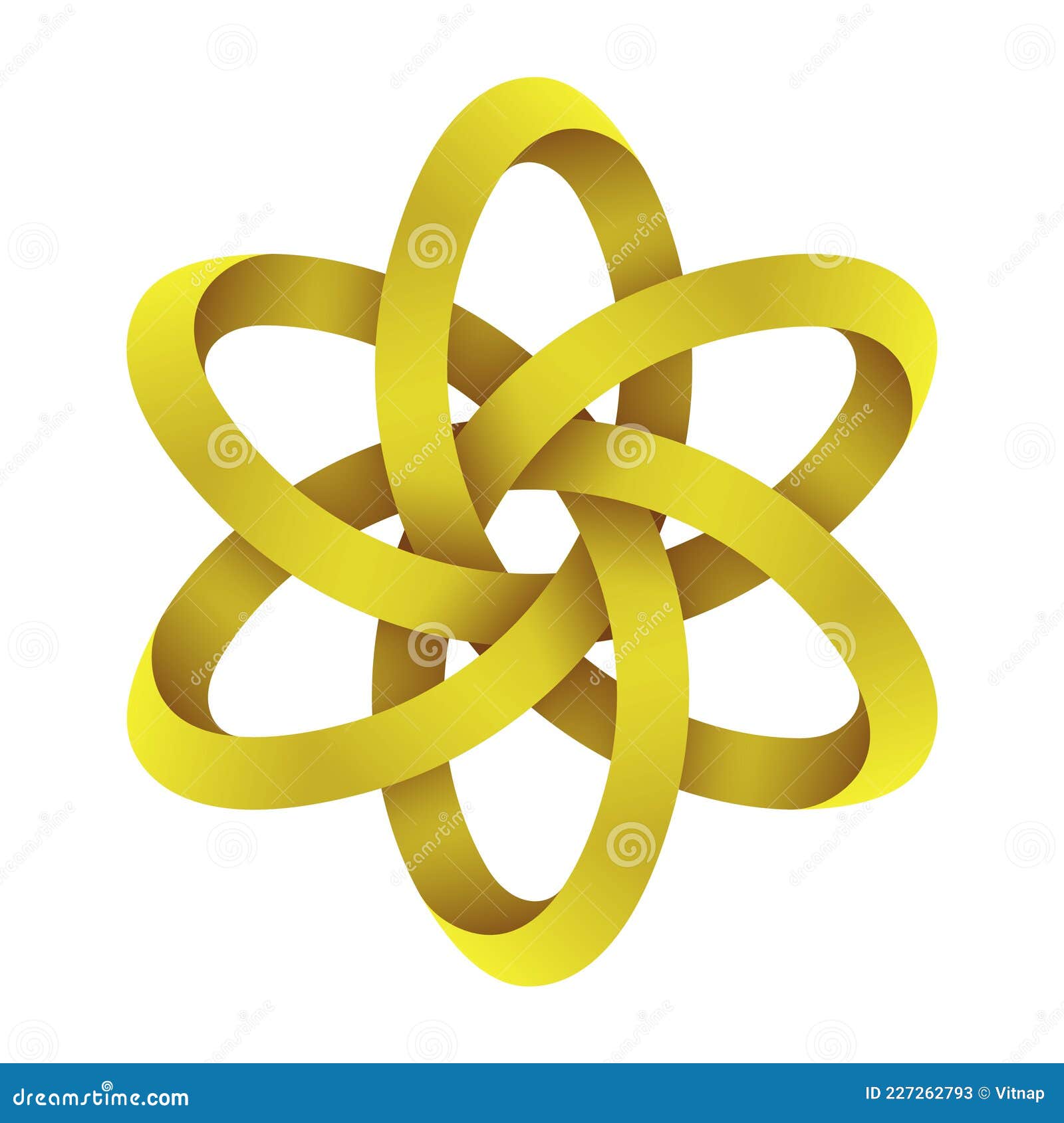 Gold Atomic Structure Model