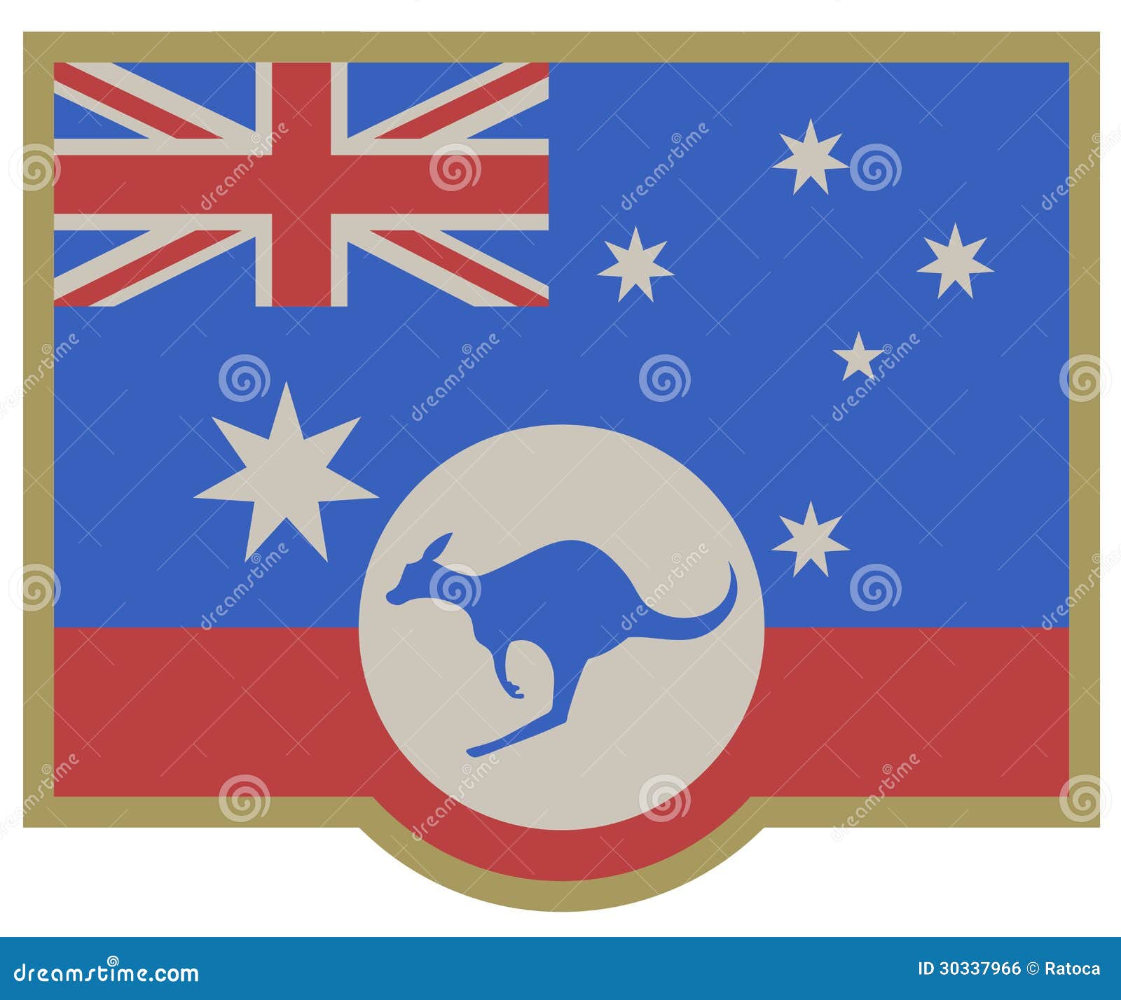 Symbol Australia elegance stock vector. Illustration of marsupial ...