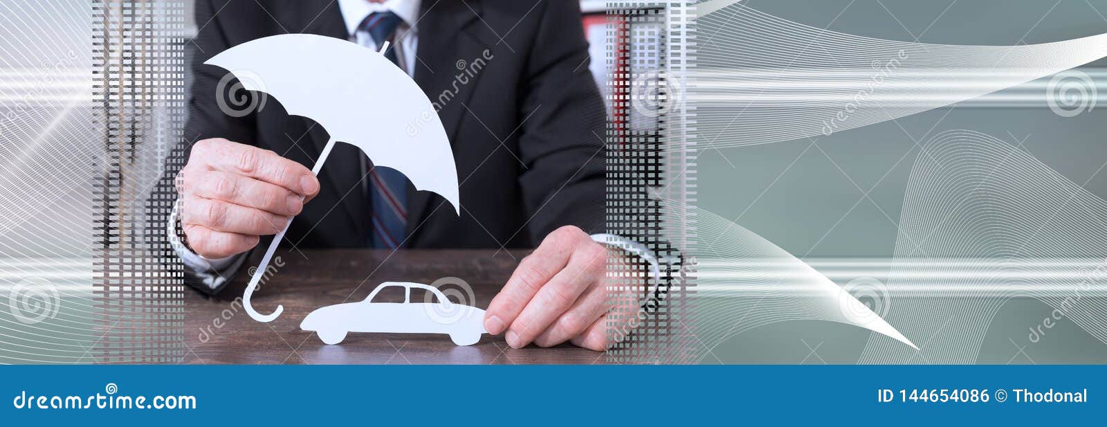 Concept of auto coverage stock photo. Image of businessman - 144654086