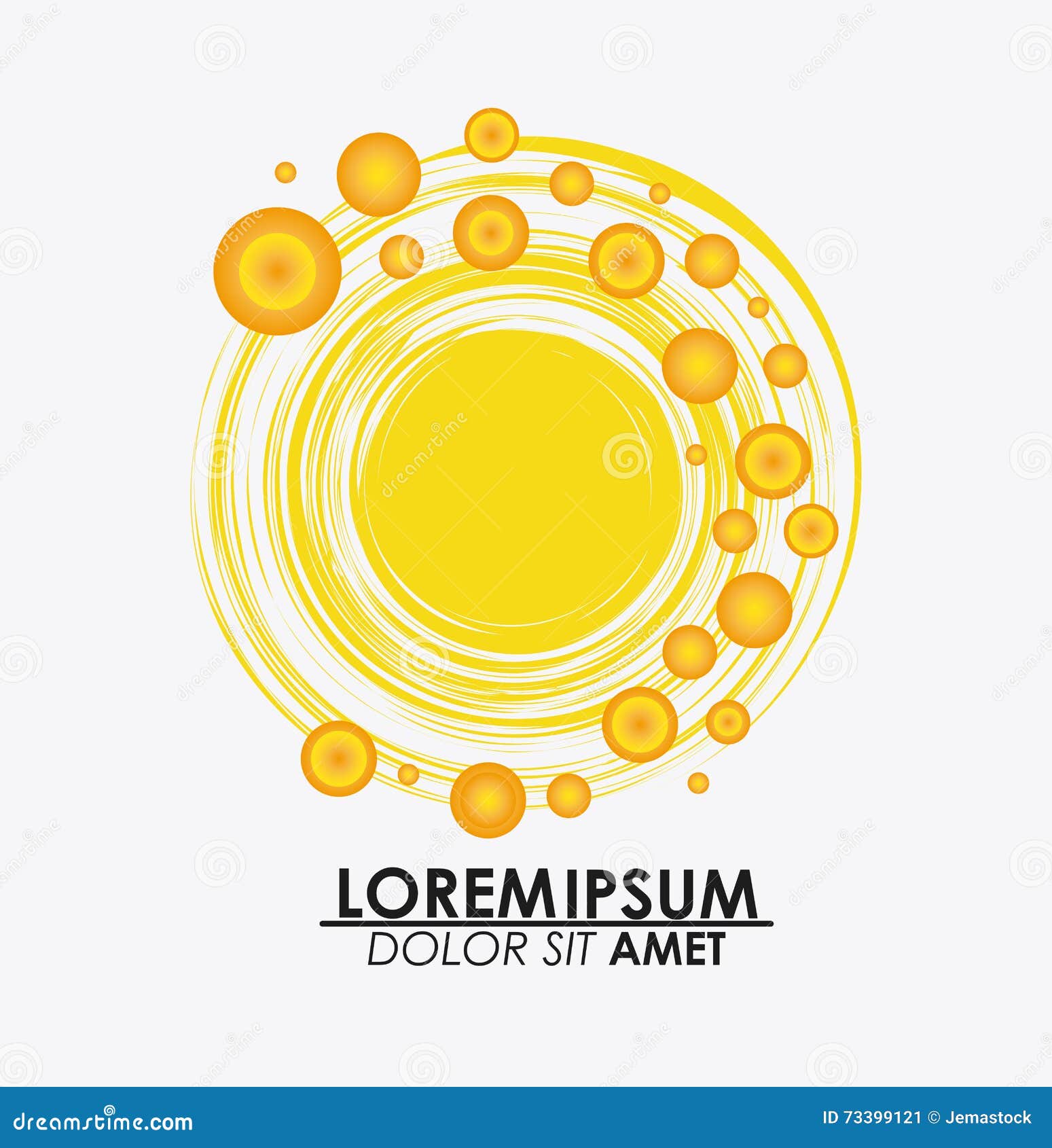 Symbol Av Den Gula Solen, Illustration Stock Illustrationer ...