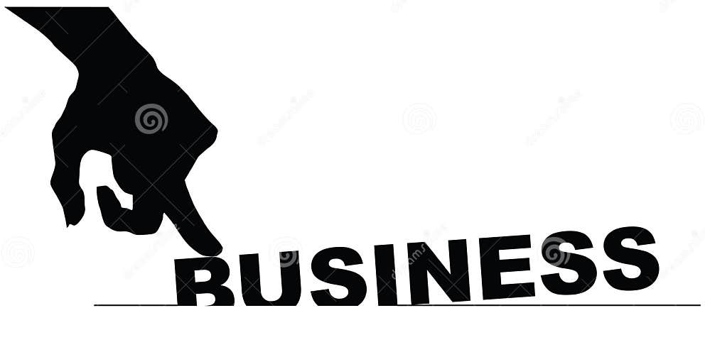 Symbol of bad business stock vector. Illustration of amiss - 26108331