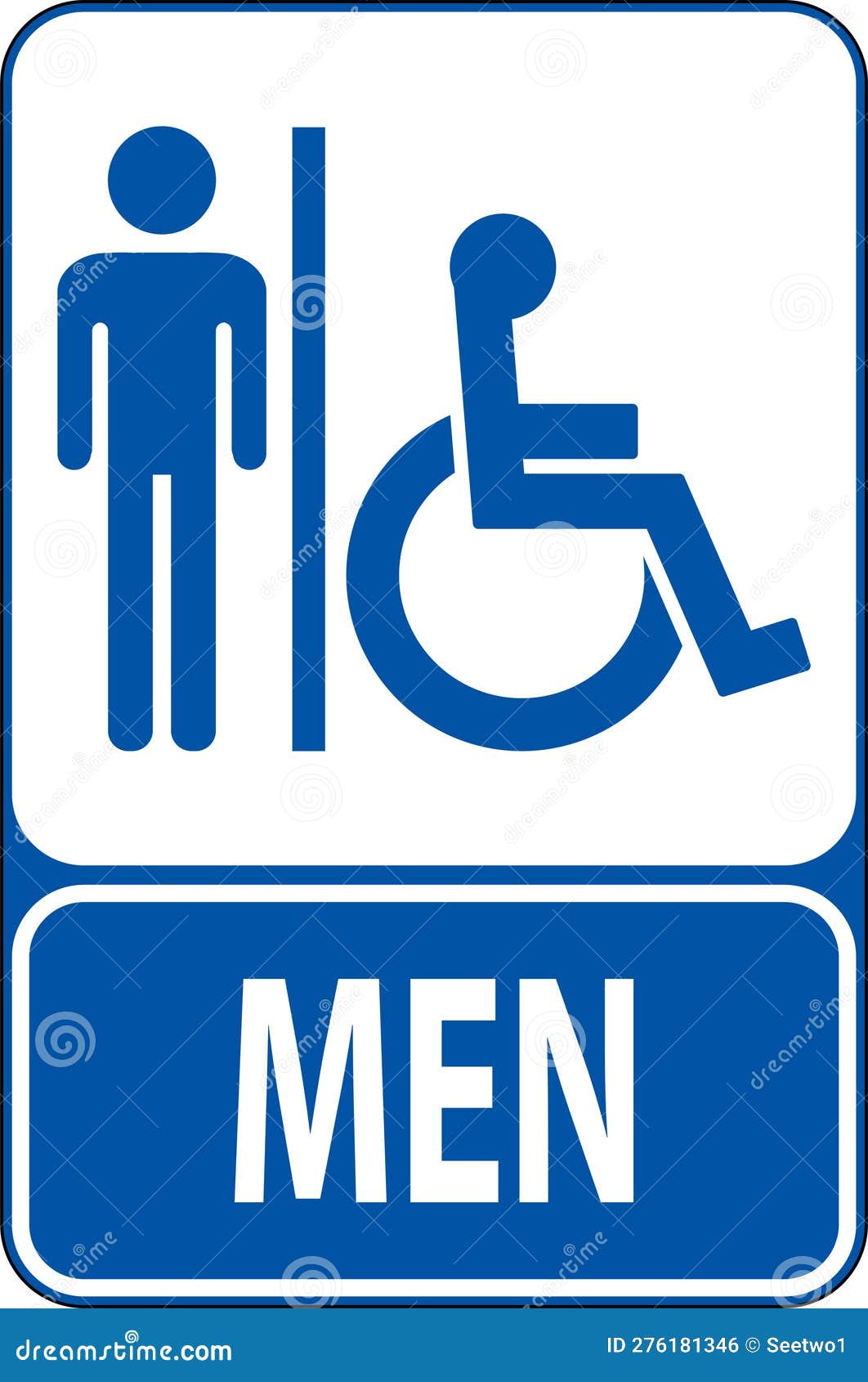Symbol Bathroom Sign Restroom with Man Sign Stock Vector - Illustration ...