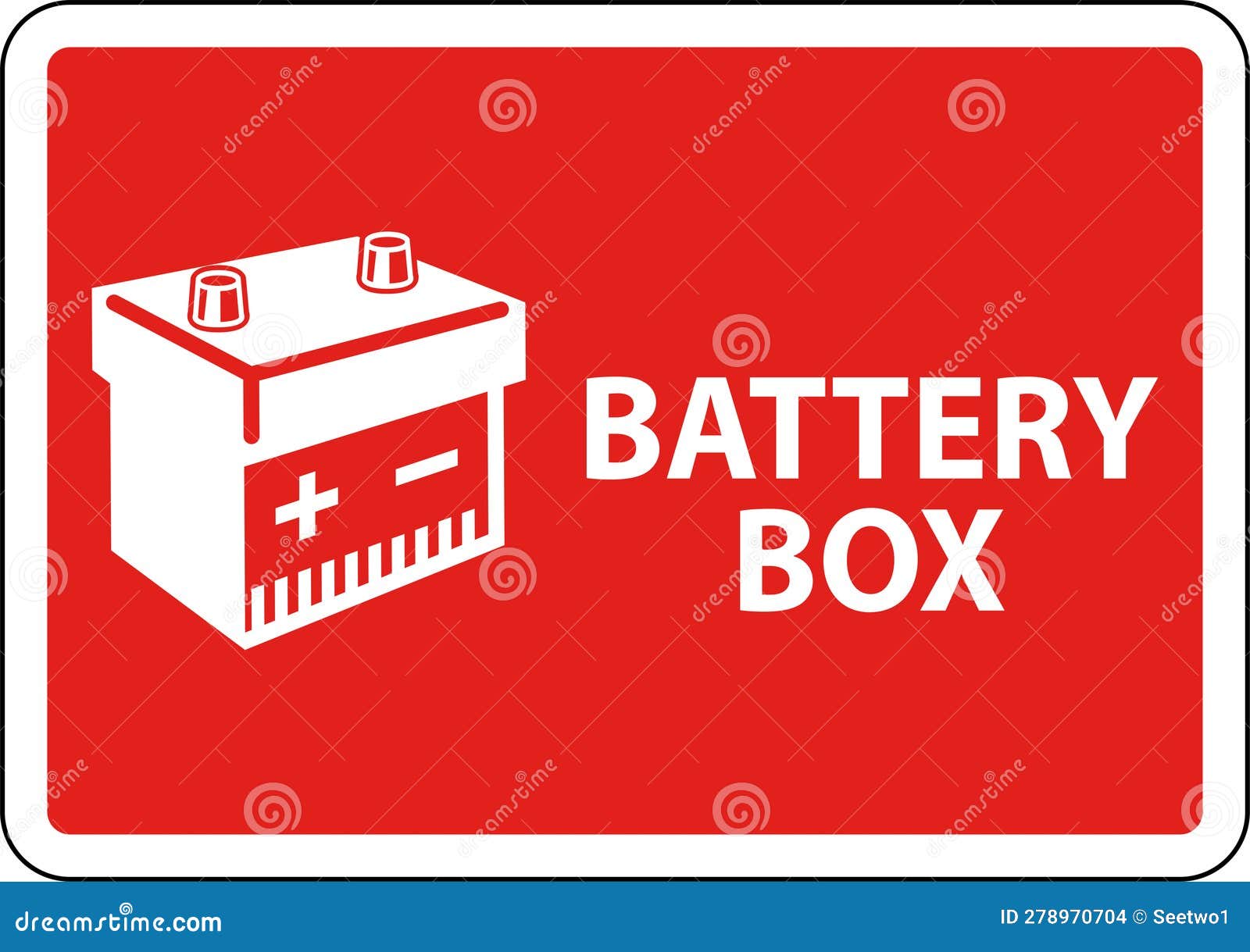 Symbol Battery Sign Battery Box on White Background Stock Vector ...