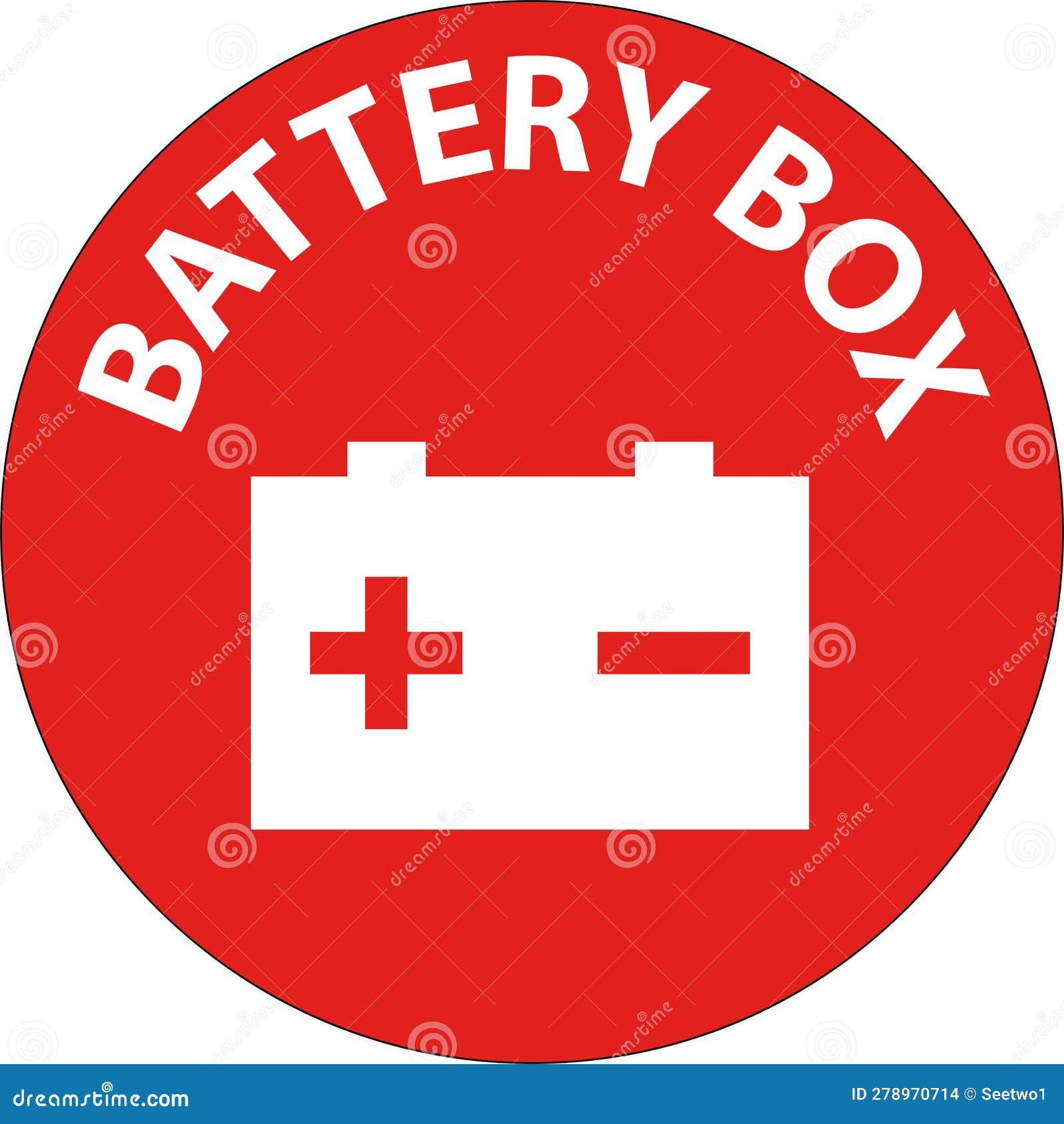 Symbol Battery Sign Battery Box on White Background Stock Vector ...