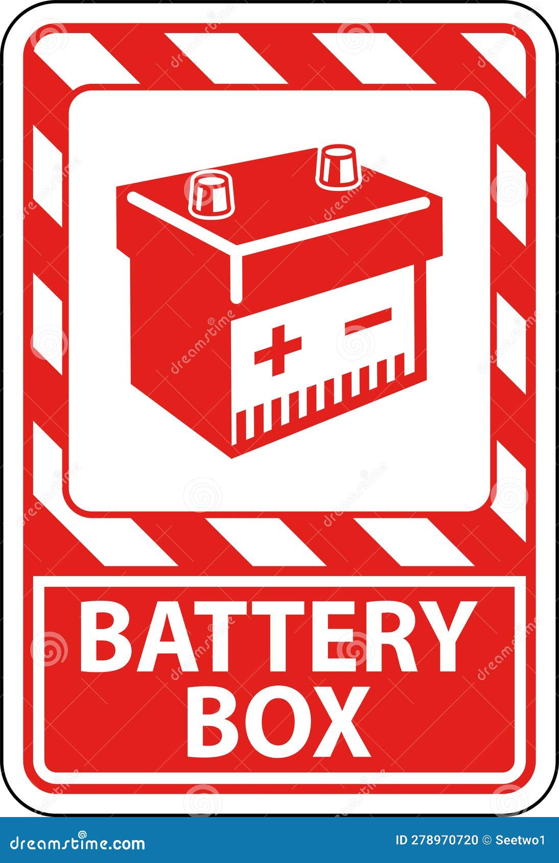 Symbol Battery Sign Battery Box on White Background Stock Vector ...
