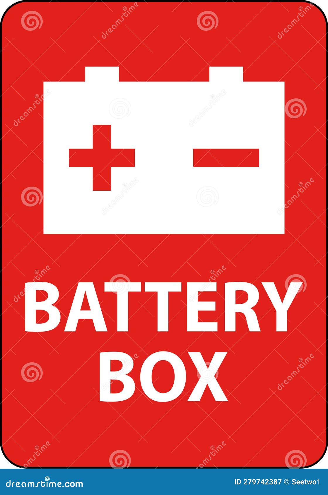Symbol Battery Sign Battery Box on White Background Stock Vector ...