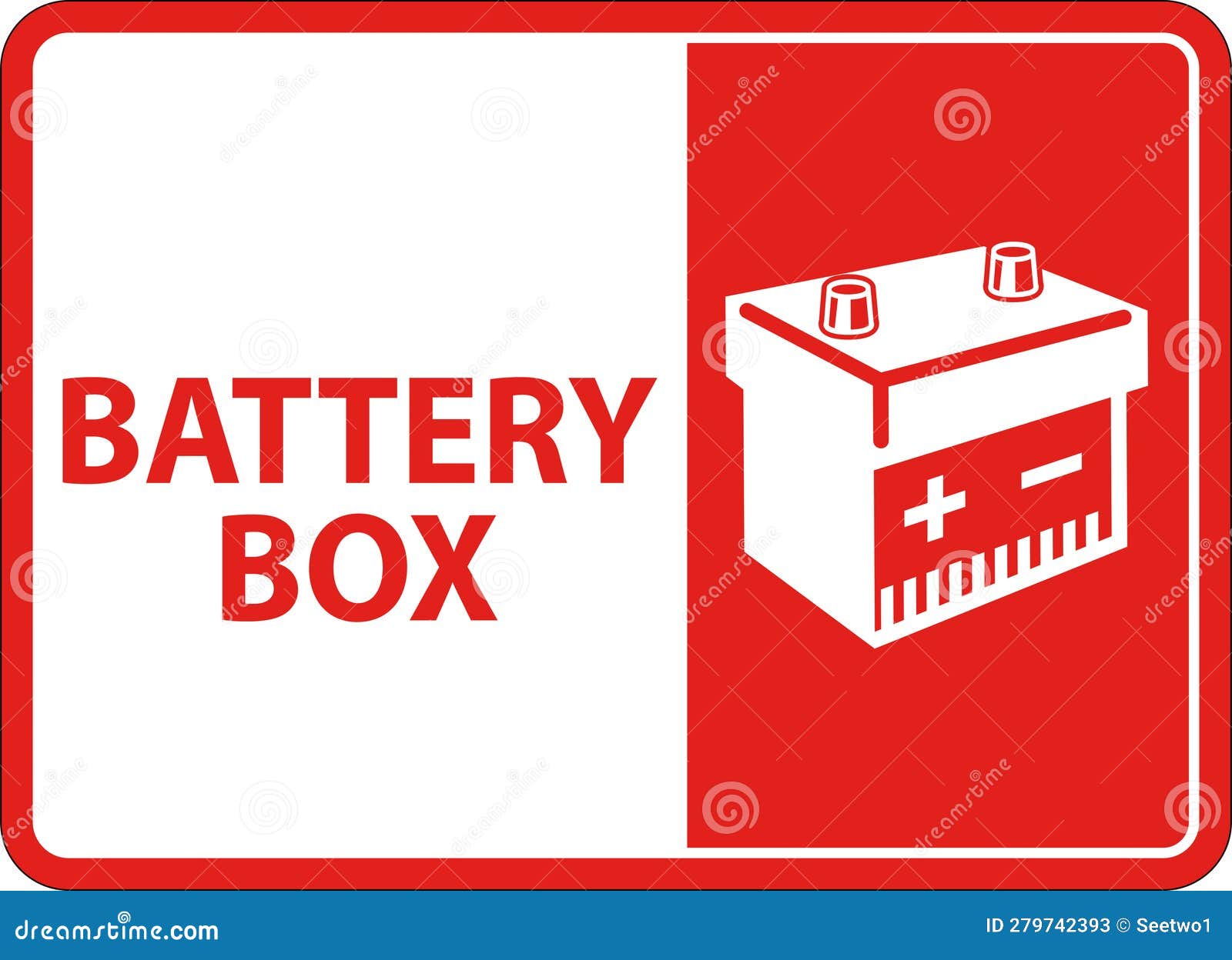 Symbol Battery Sign Battery Box on White Background Stock Vector ...