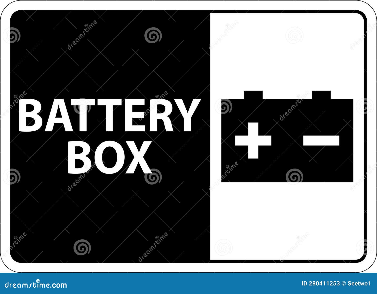 Symbol Battery Sign Battery Box on White Background Stock Vector ...