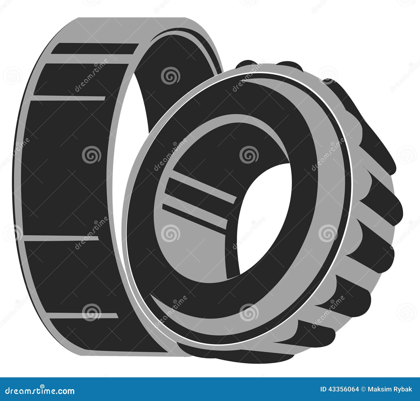 Symbol bearing stock vector. Illustration of mechanical - 43356064