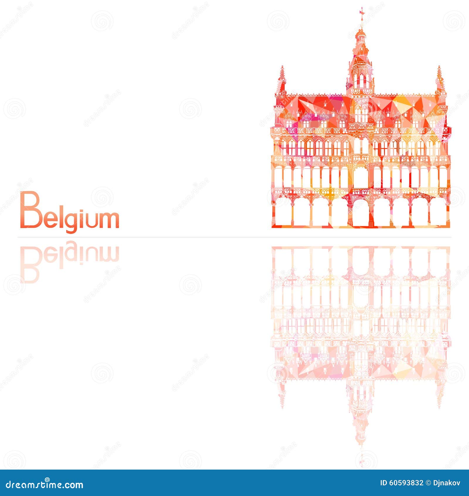Symbol of Belgium stock vector. Illustration of windows - 60593832