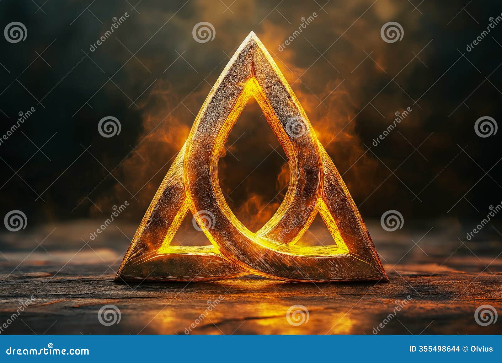 Symbol of the Biblical Trinity Stock Illustration - Illustration of ...