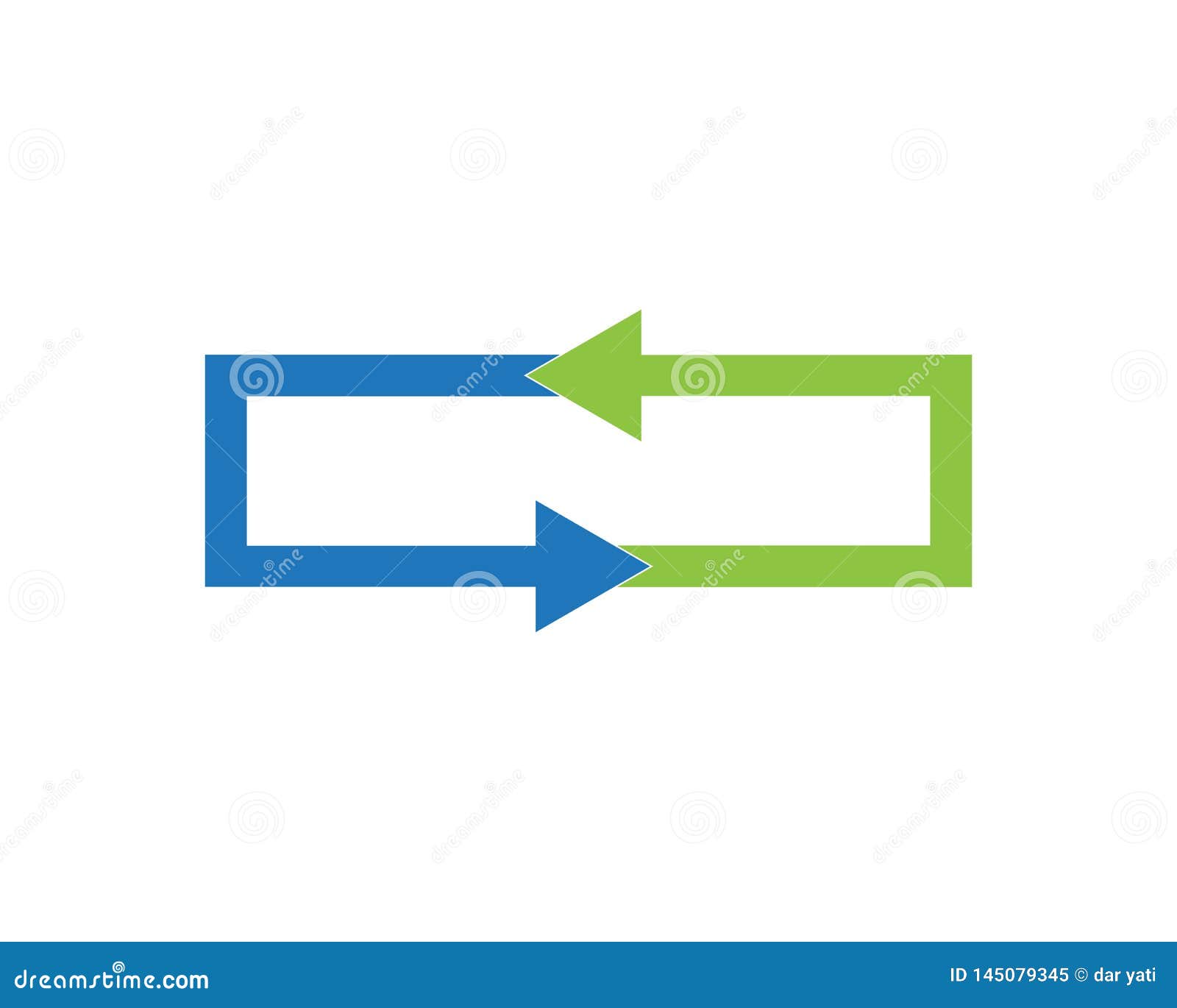 Symbol of Bidirectional Arrows Data Transfer Stock Vector ...