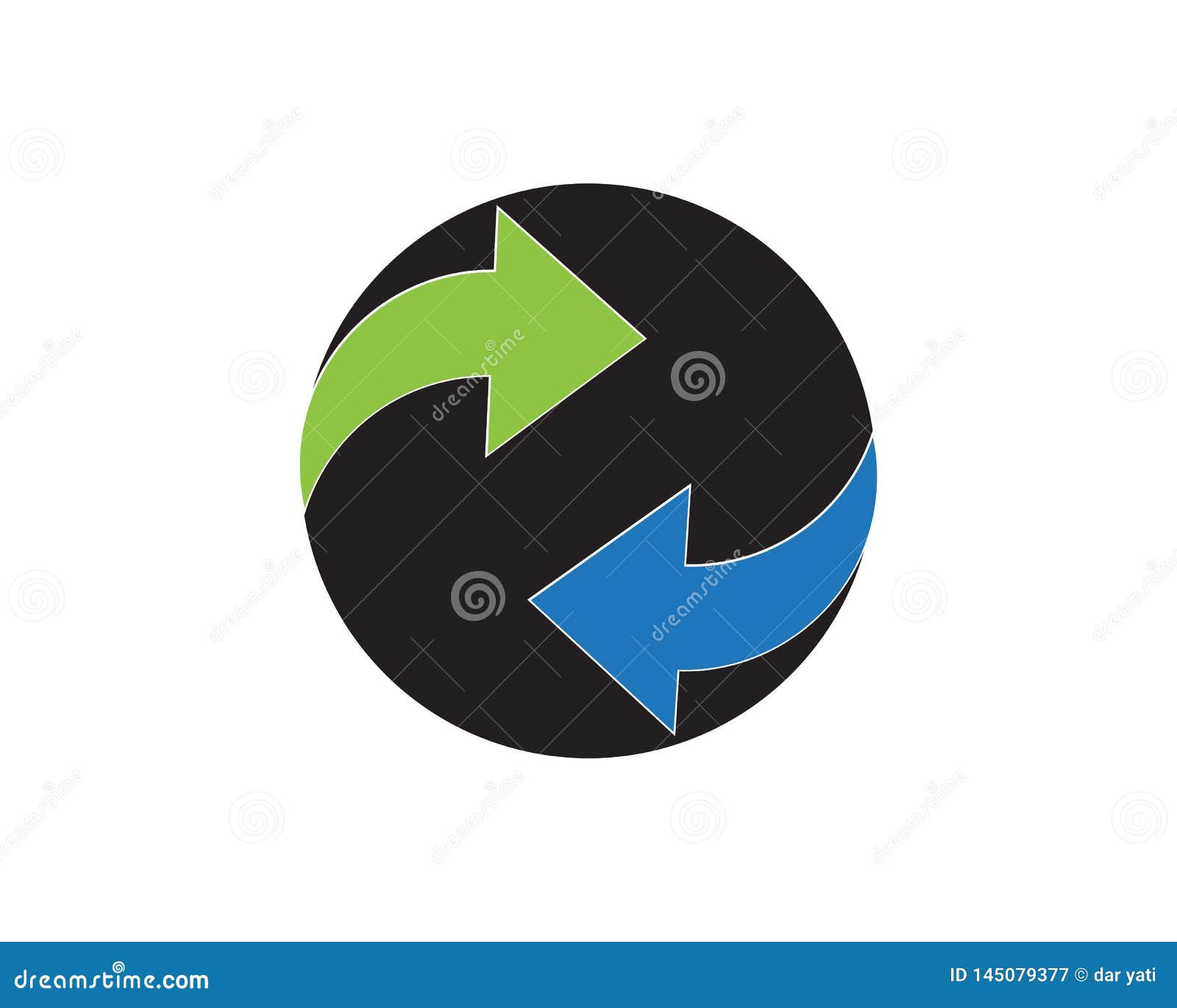 Symbol of Bidirectional Arrows Data Transfer Stock Vector ...
