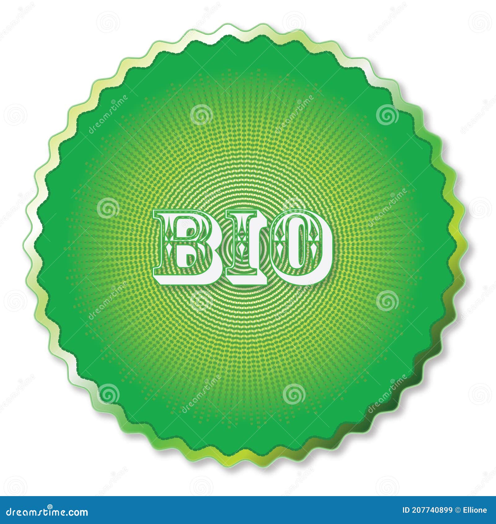 Symbol for a Biological Theme on a White Background. Stock Vector ...