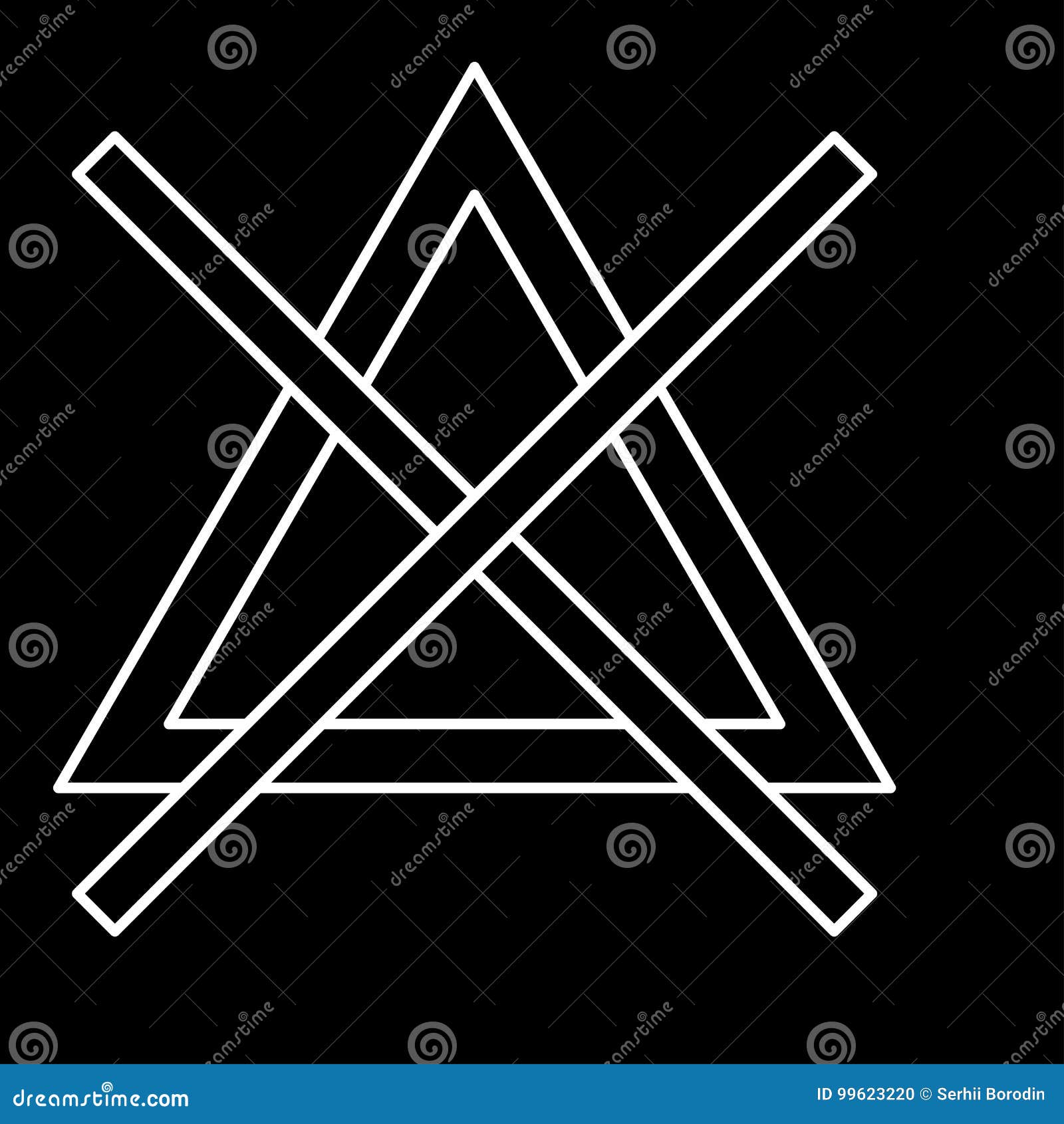 Symbol Bleichen Es Nicht Ist Ikone Vektor Abbildung - Illustration von ...