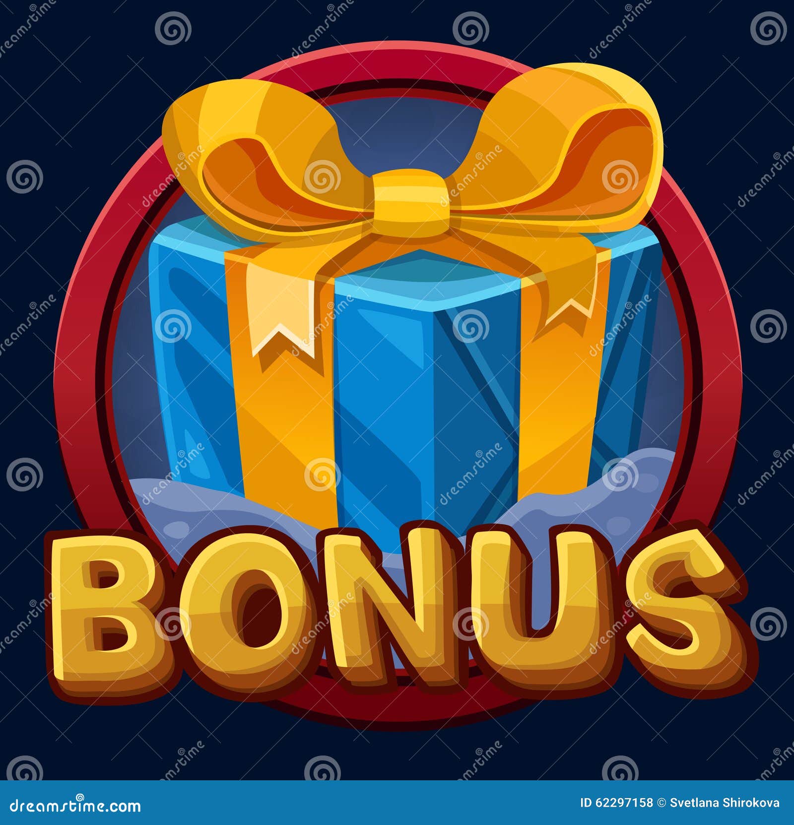 Symbol bonus gift stock vector. Illustration of background - 62297158