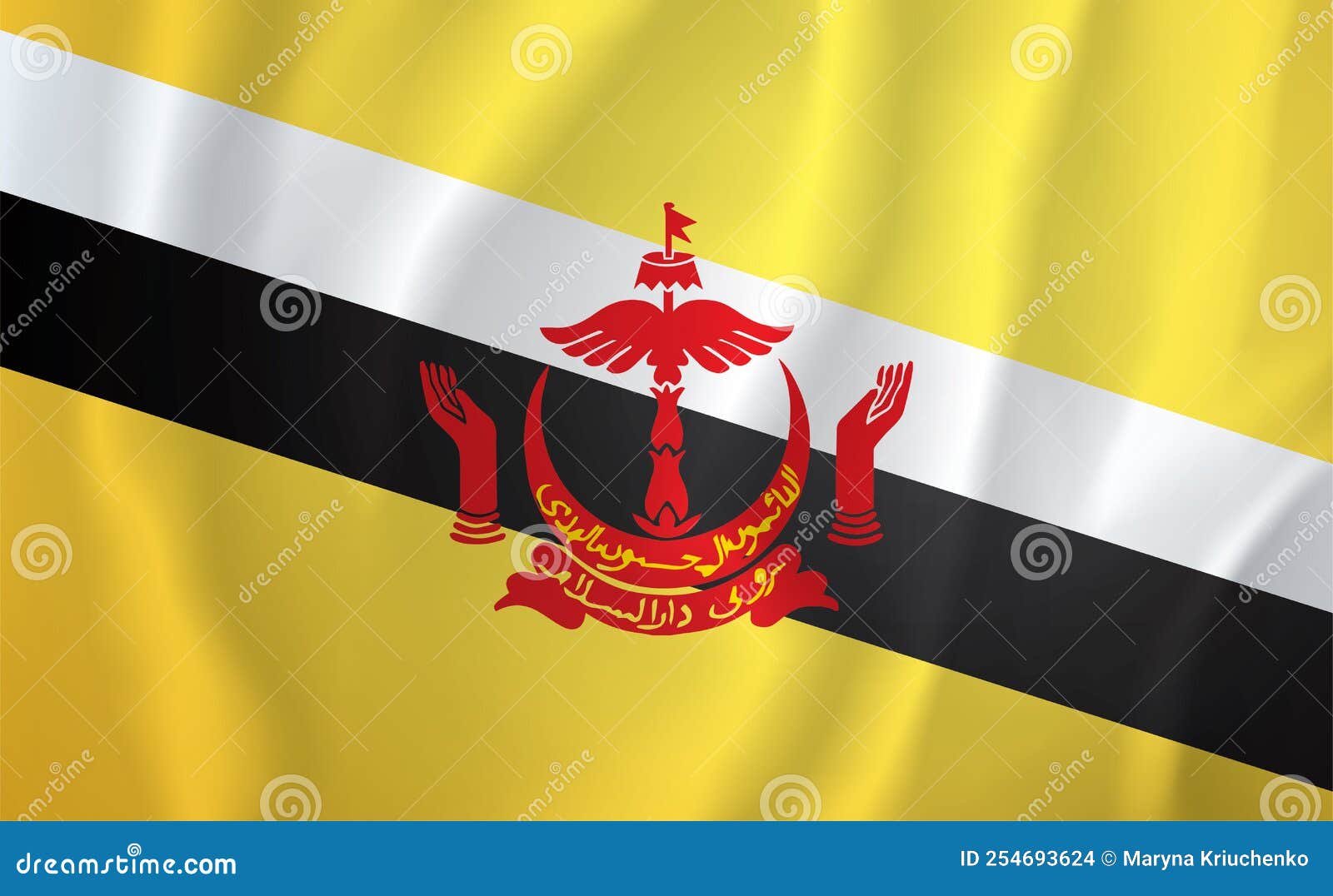 Brunei Vector Map Isolated On White Background. High-Detailed Black ... Brunei Vector Map Isolated On White Background. High-Detailed Black ...