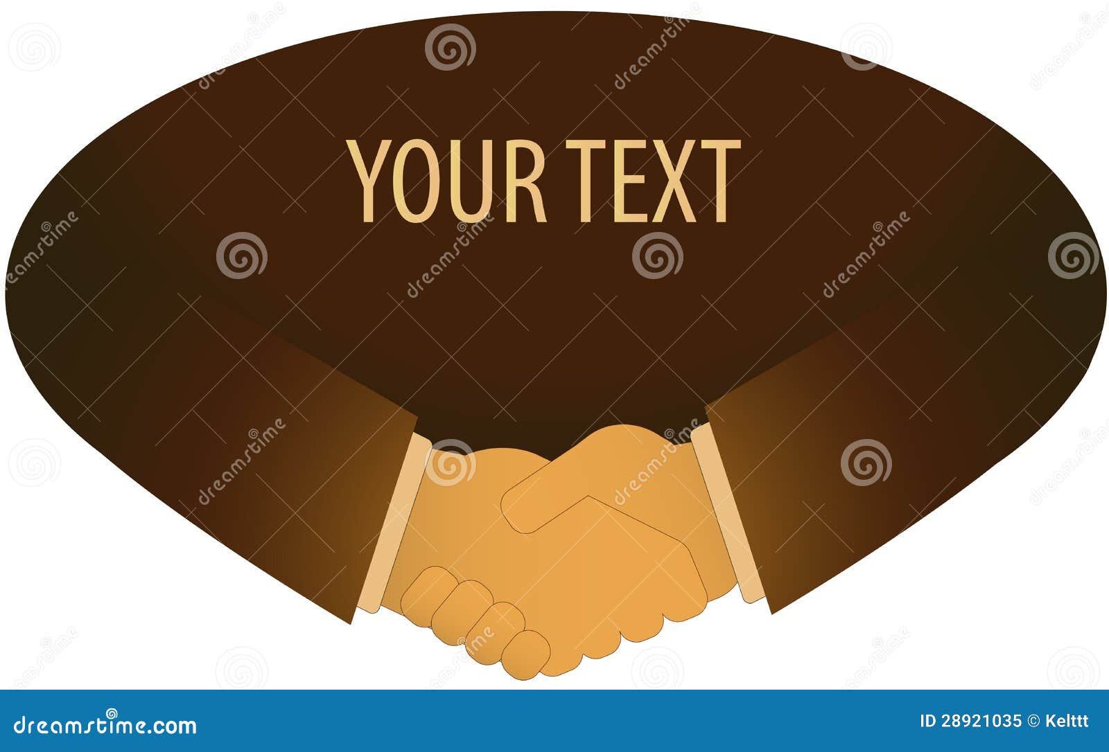 Symbol with Business Handshake Stock Vector - Illustration of ...