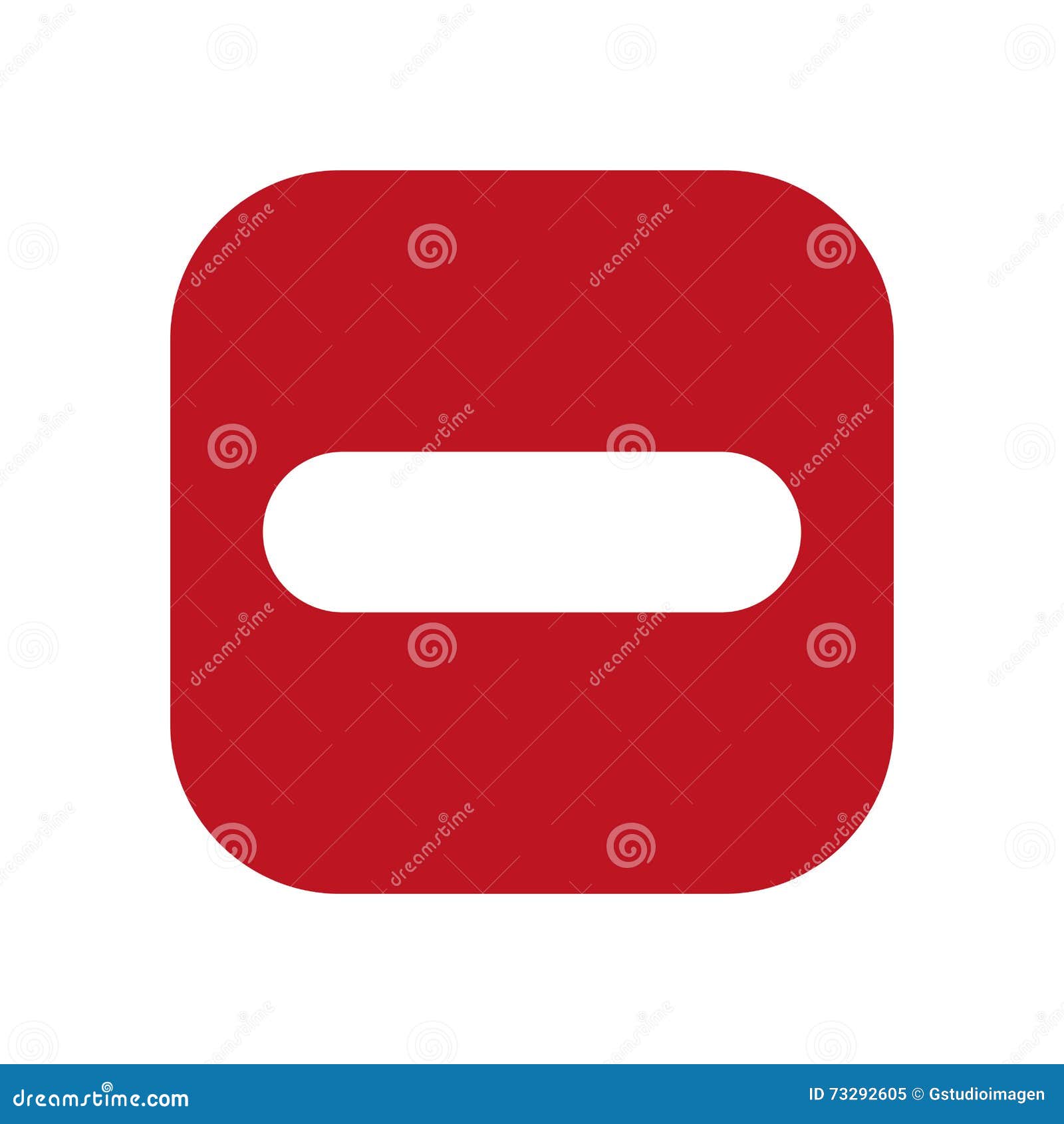 Symbol less Button Isolated Icon Design Stock Illustration ...
