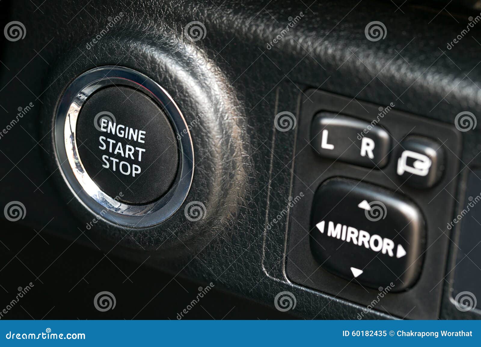 Symbol Button Start Engine New System Car Technology. Stock Image ...
