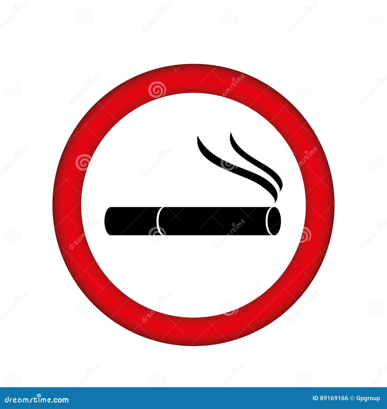 Symbol can smoking icon stock illustration. Illustration of smokers ...