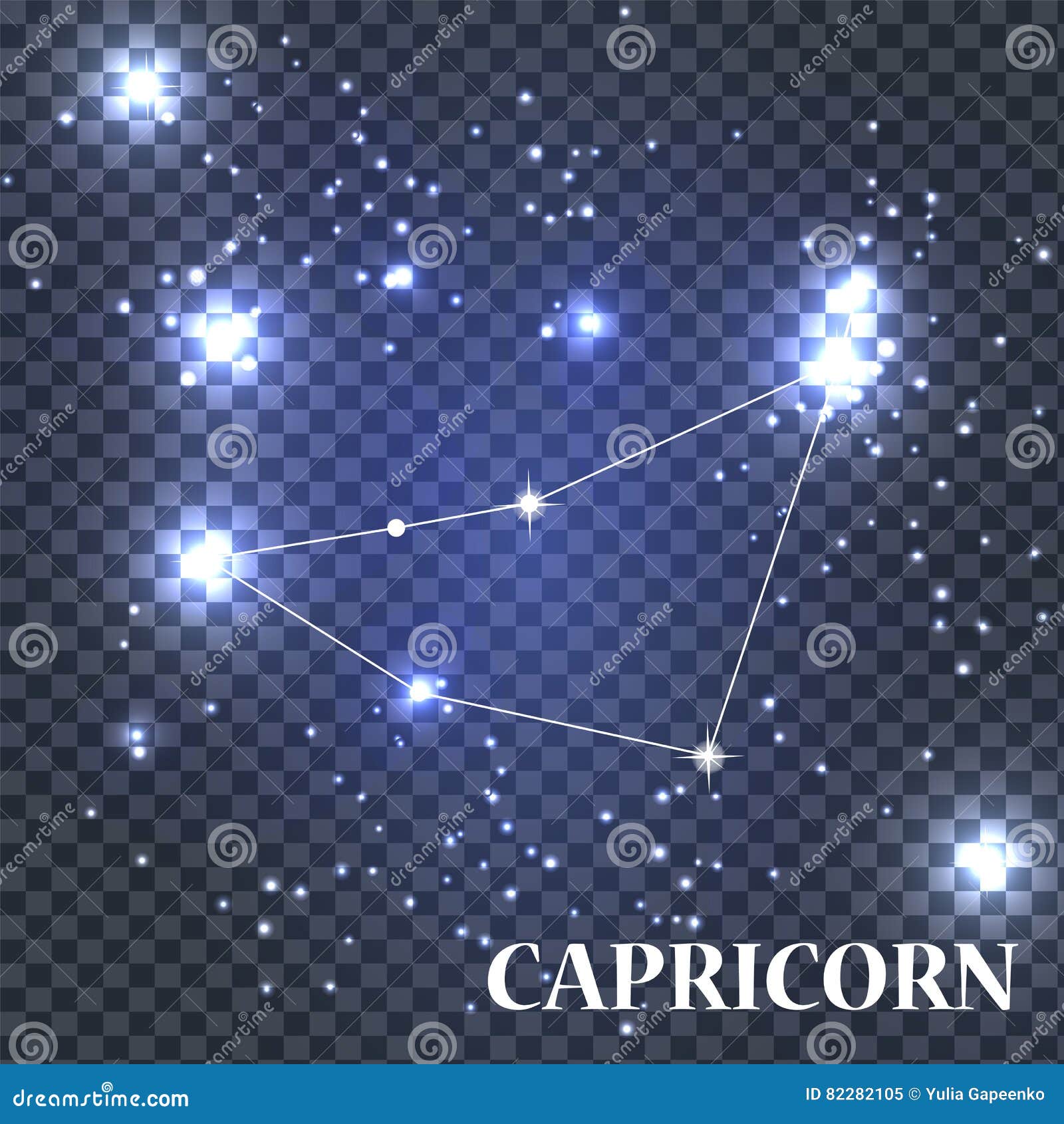 Symbol Capricorn Zodiac Sign. Vector Illustration. Stock Vector ...