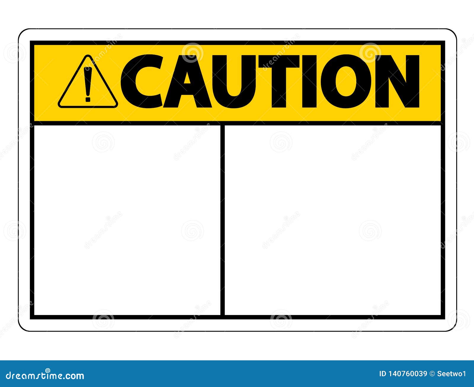 Symbol Caution Sign Label on White Background Stock Vector ...