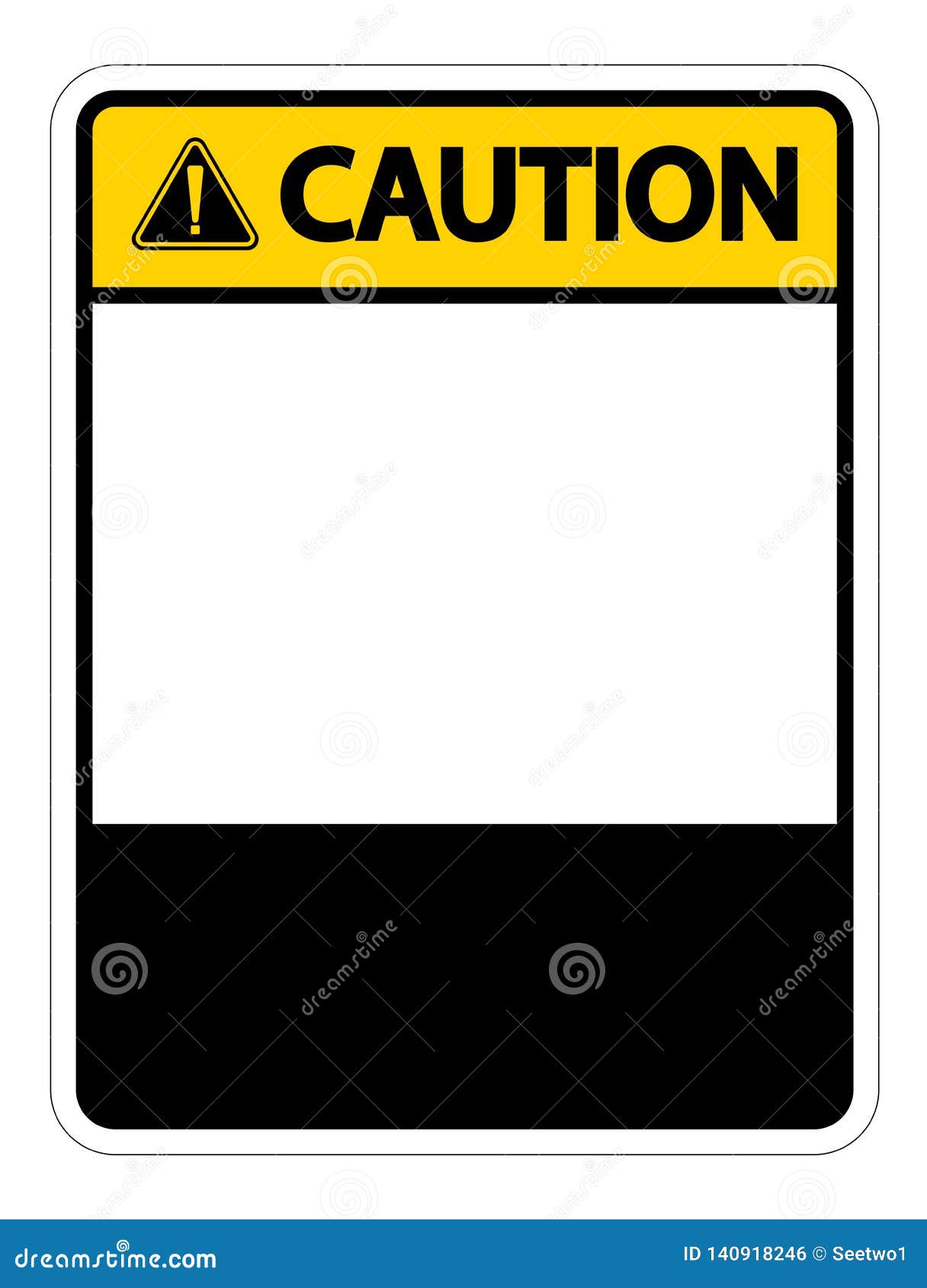 Symbol Caution Sign Label on White Background Stock Vector ...
