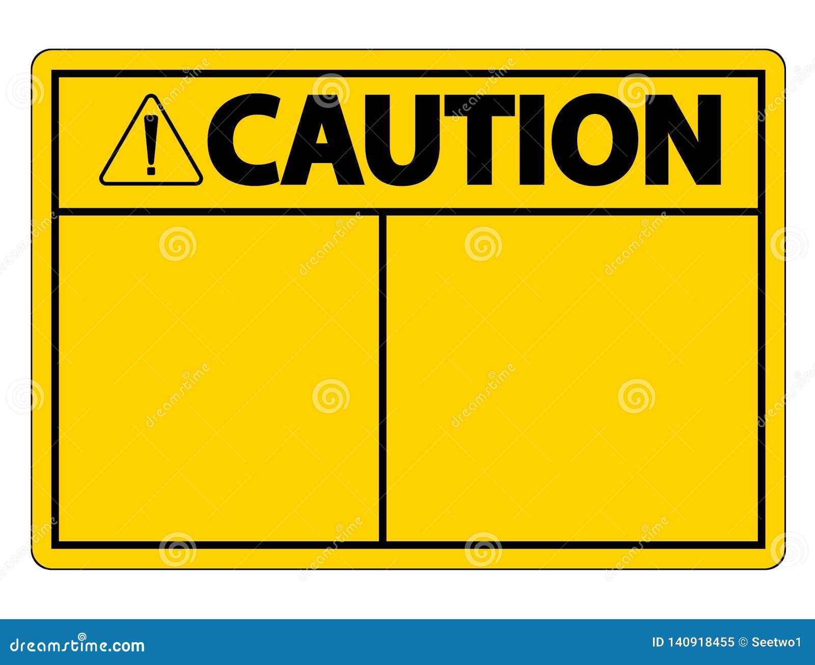 Symbol Caution Sign Label on White Background Stock Vector ...