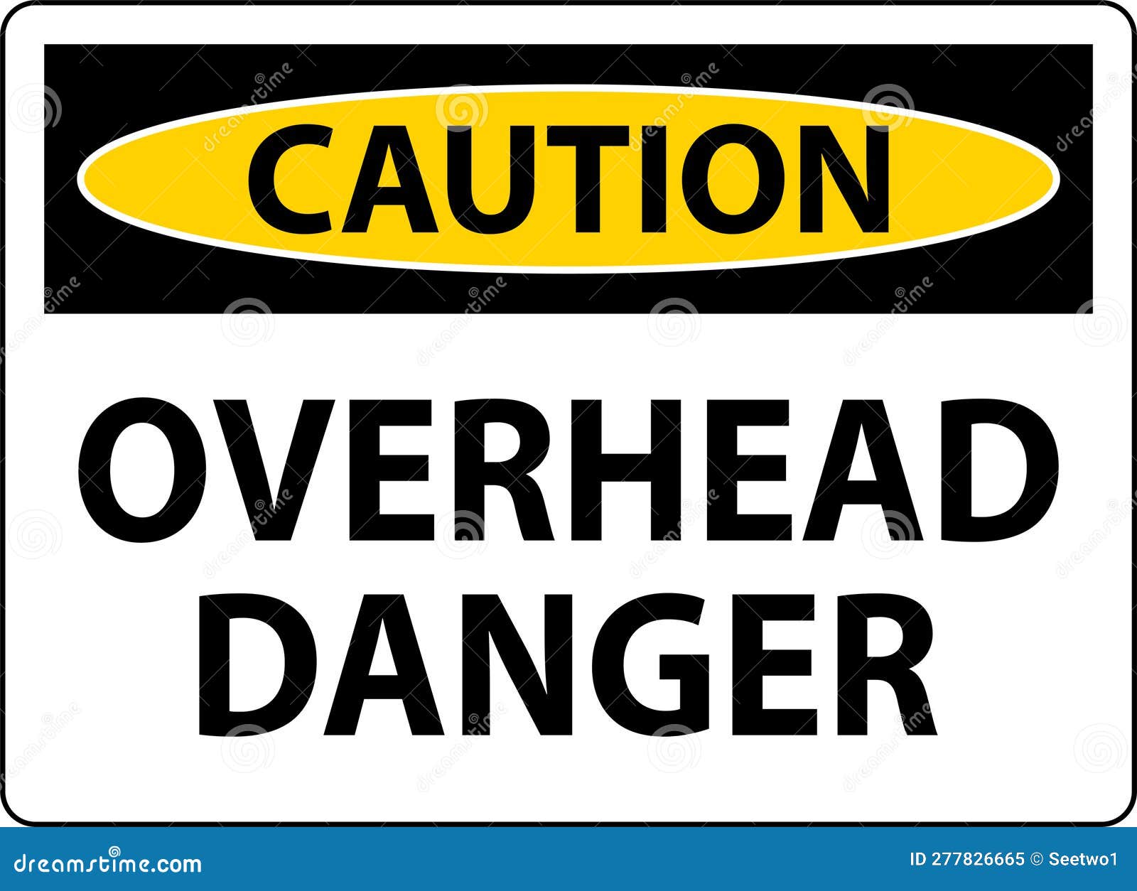 Symbol Caution Overhead Loads Sign On Transparent Background Vector ...