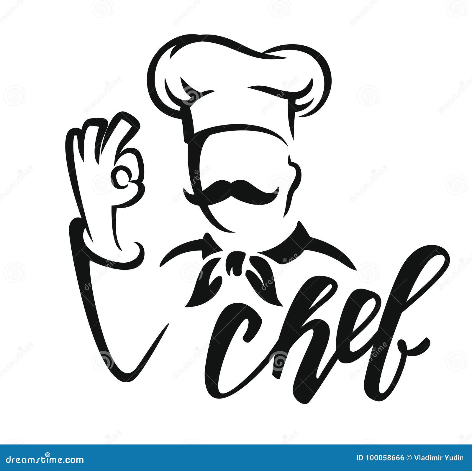 Chef Hat. Hand-drawn Sketch Isolated On White. Vector Illustration ...