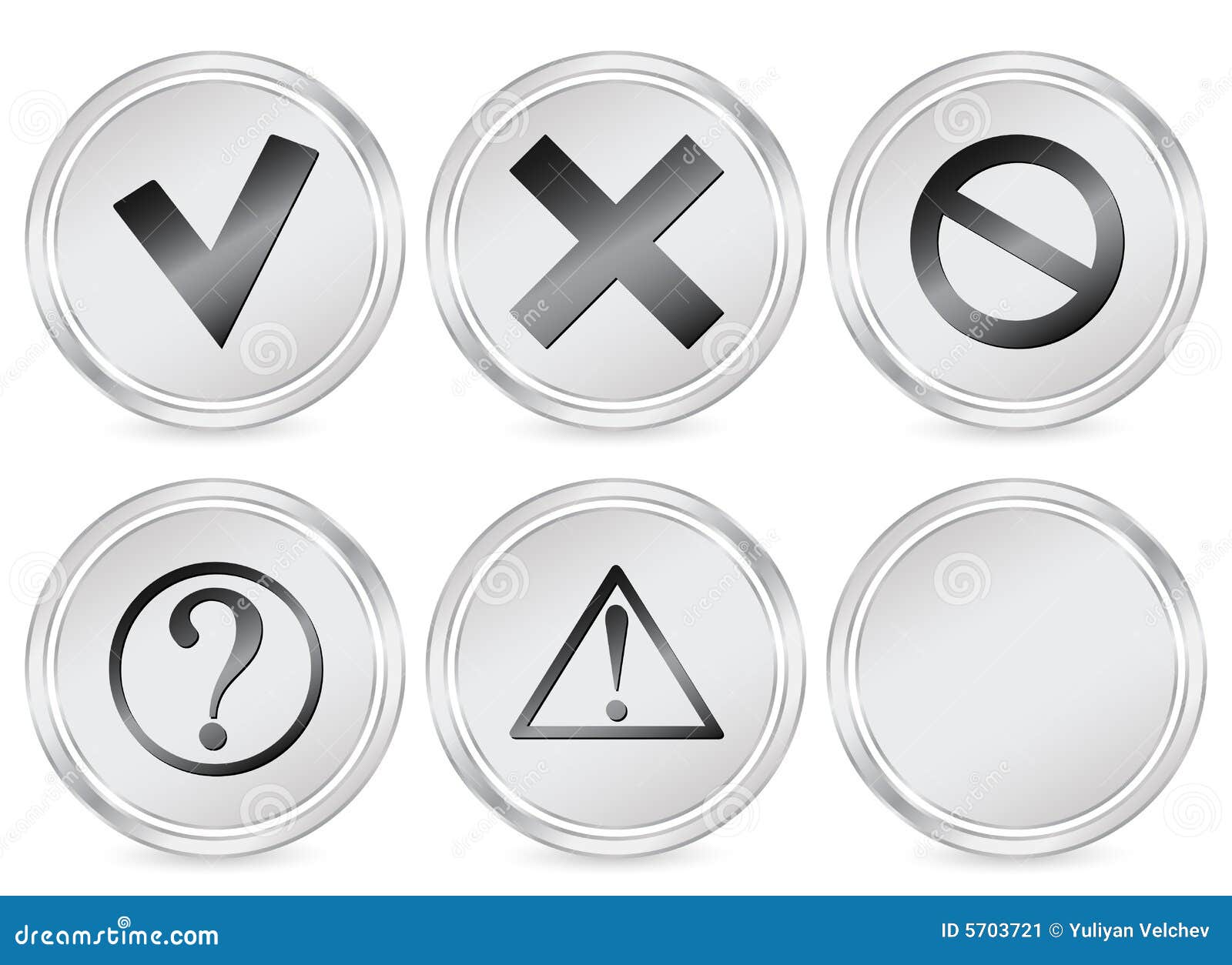 Symbol circle icon stock vector. Illustration of warning - 5703721