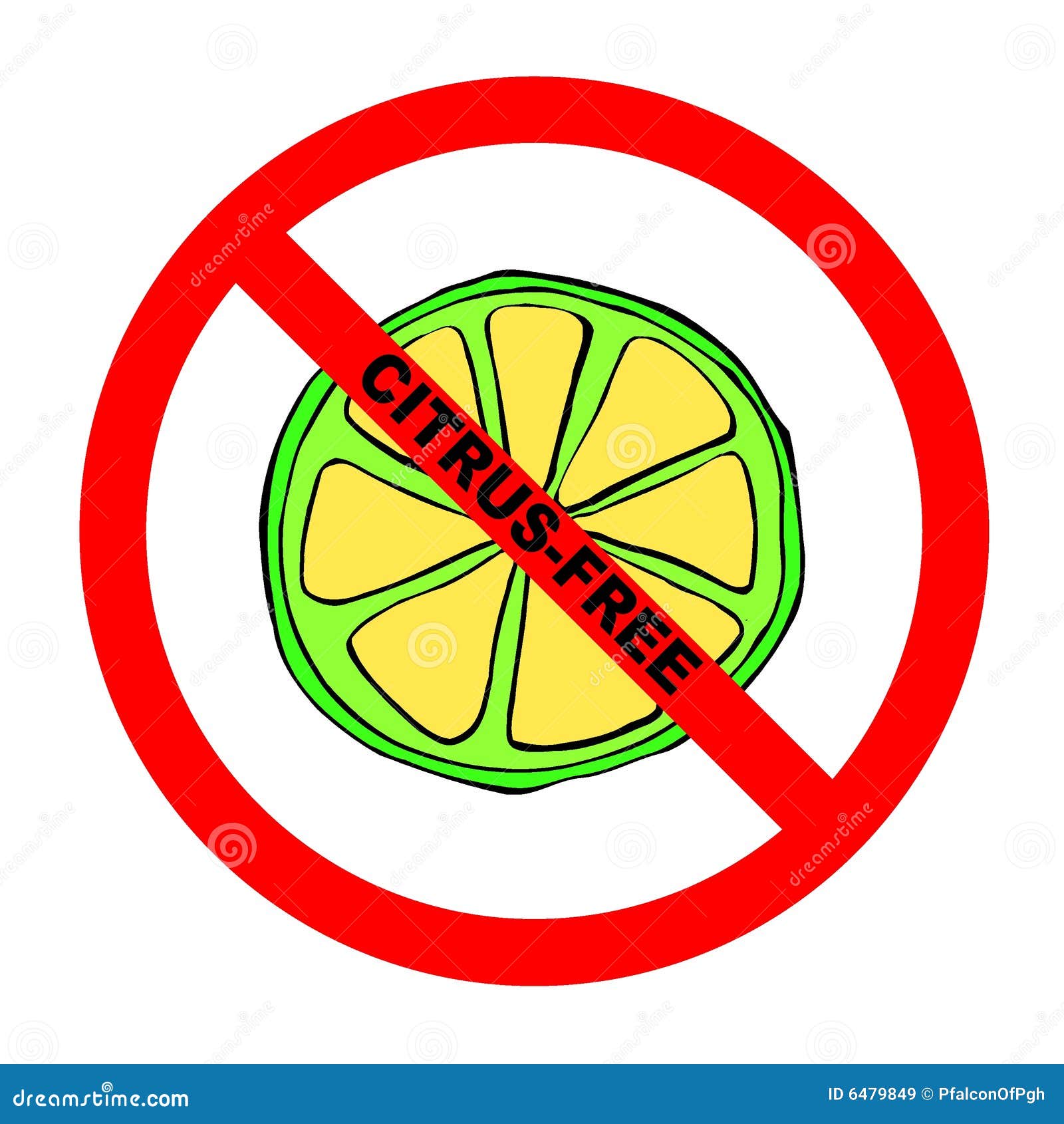 Symbol: Citrus-Free Text stock illustration. Illustration of citrus ...