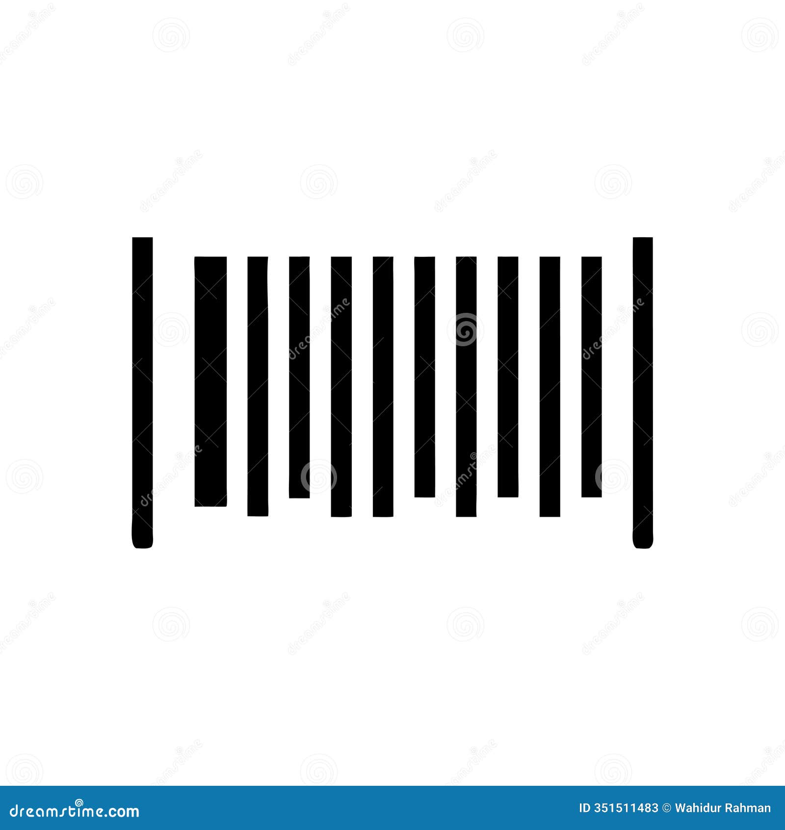 Clear Barcode Symbol stock illustration. Illustration of modern - 351511483