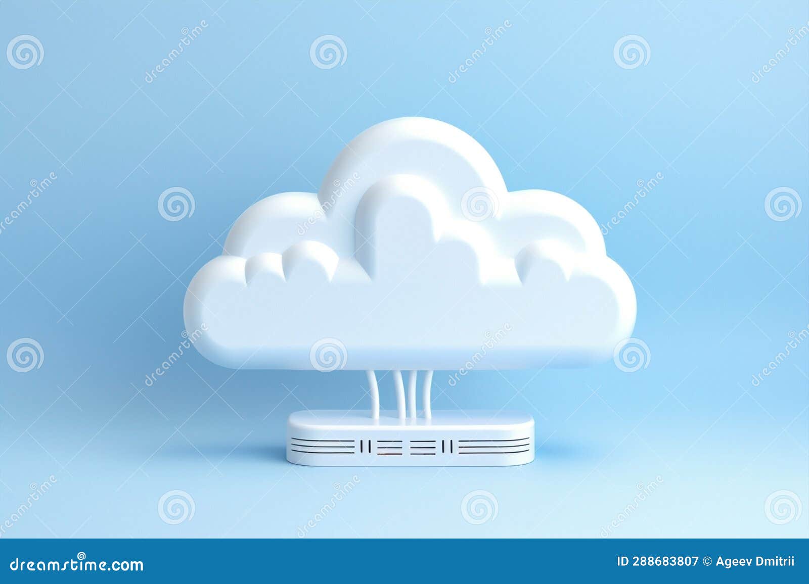 Symbol Cloud Technology Cloudscape Network Illustration Blue Web White ...