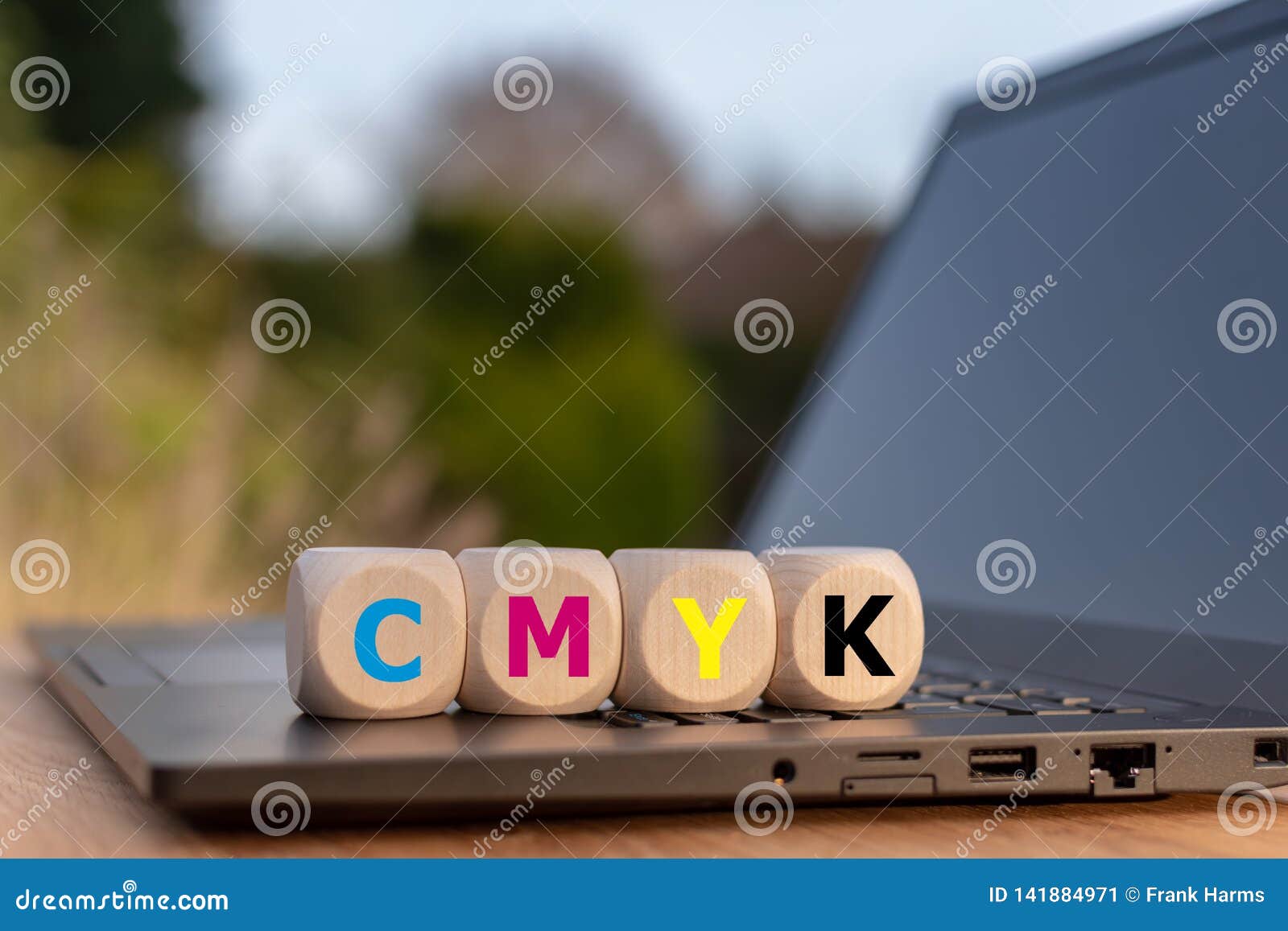 Symbol for the CMYK Color Model. Stock Image - Image of computer, cube ...