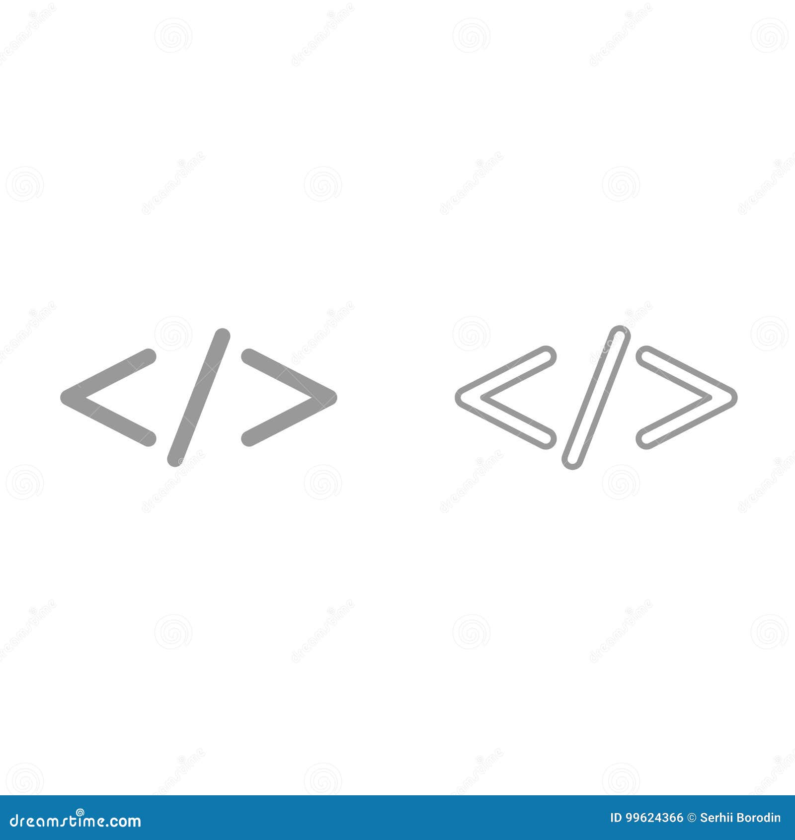 Symbol code it is icon . stock vector. Illustration of build - 99624366