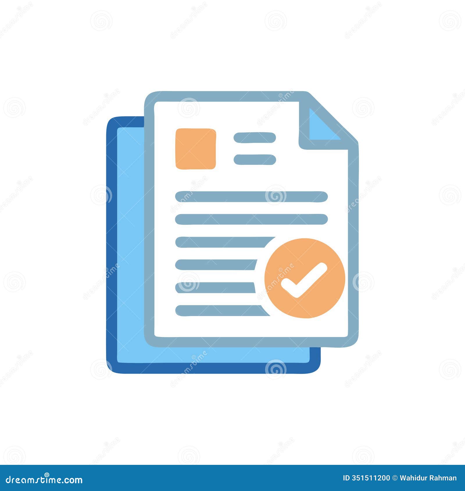 Comprehensive Audit Report Symbol Stock Illustration - Illustration of ...