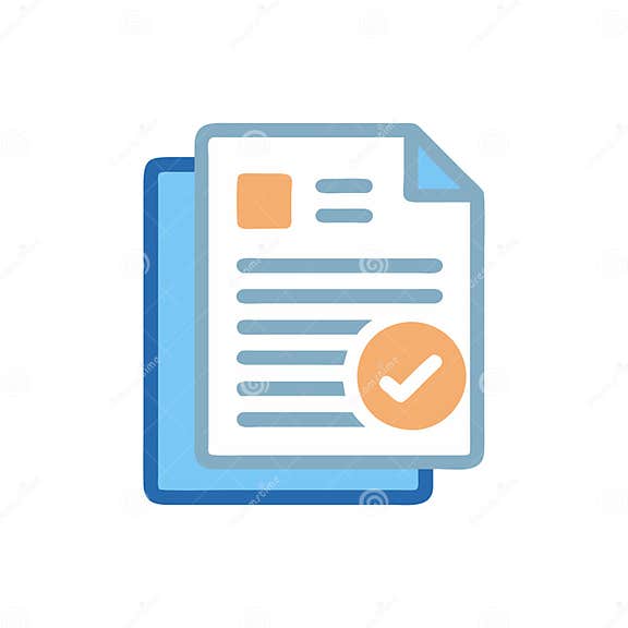 Comprehensive Audit Report Symbol Stock Illustration - Illustration of ...