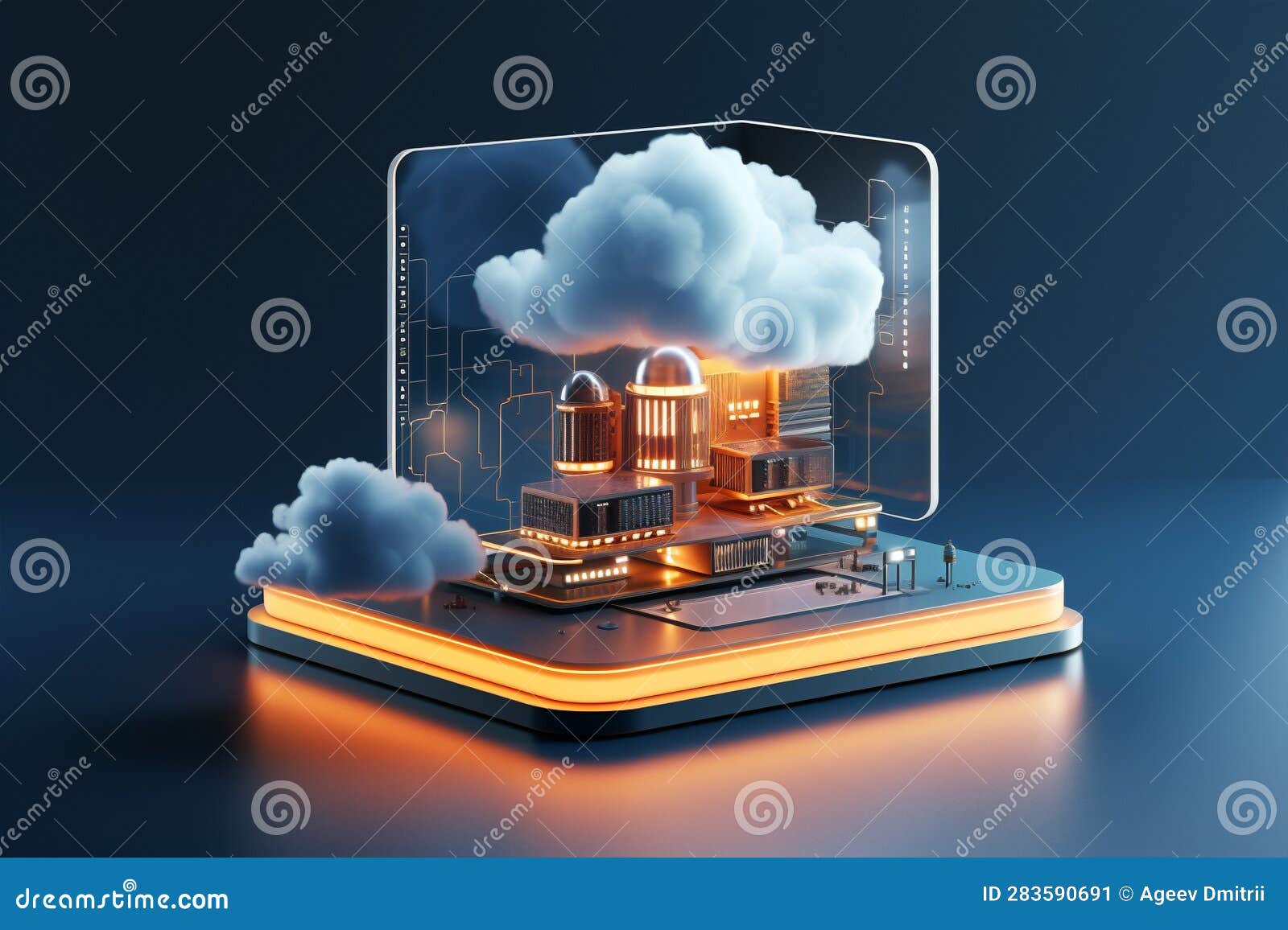 Cyber Cloud Security Access Modern Data Business Technology Solution ...