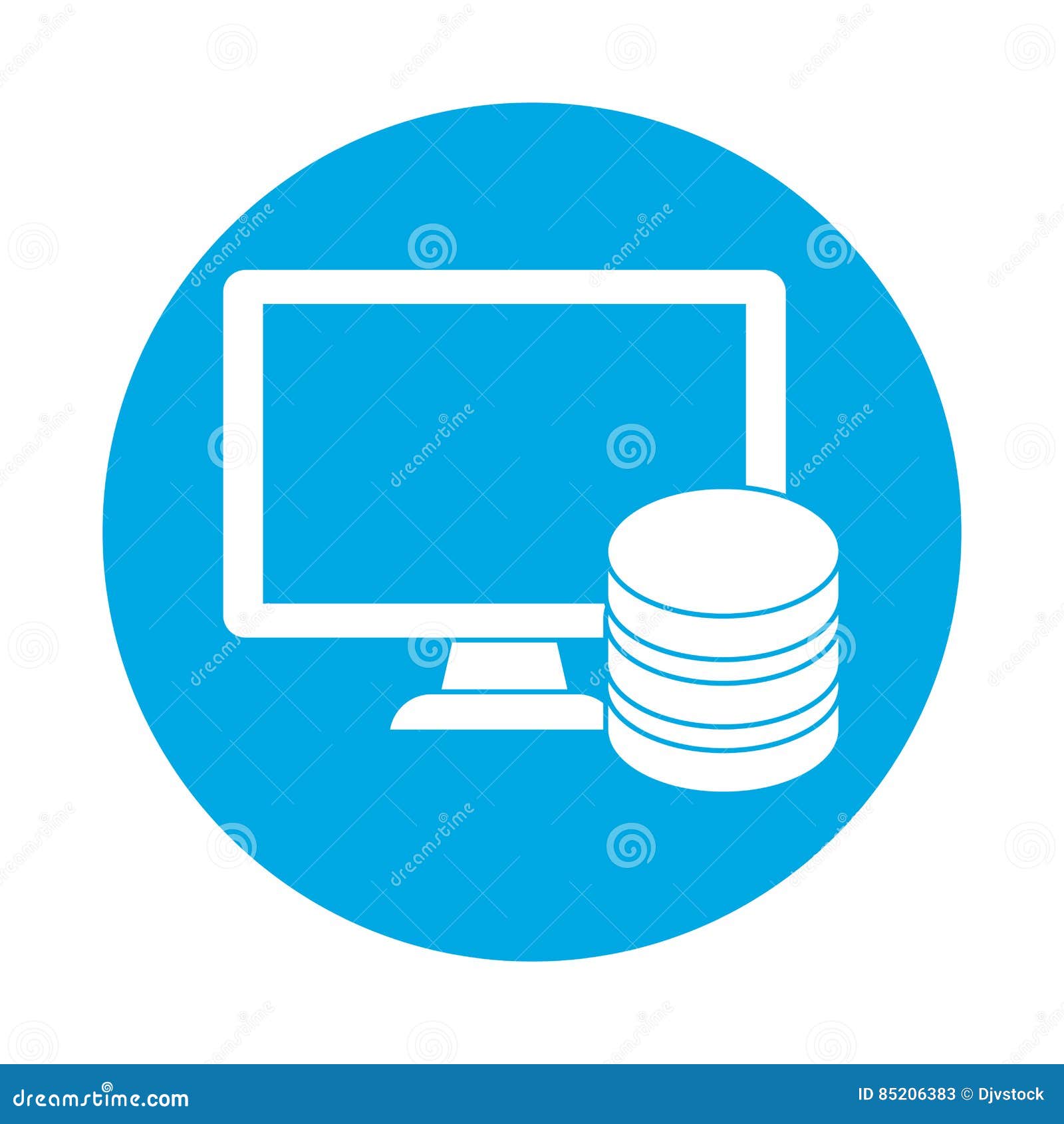 Symbol Connected Computer Databese Server Banner Stock Illustration ...
