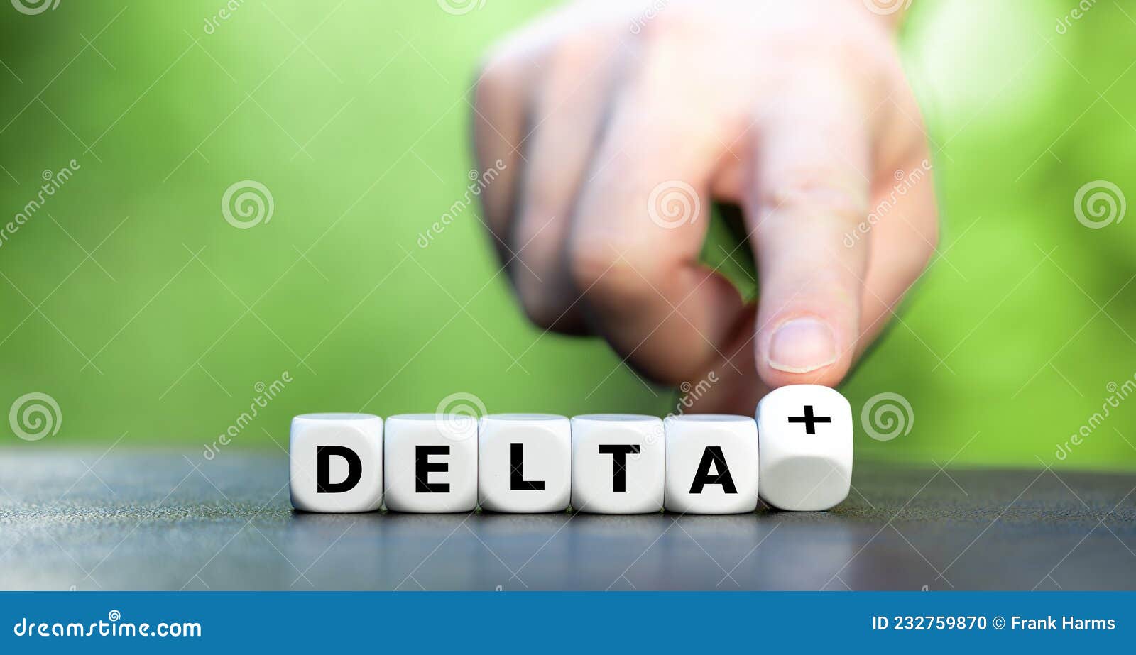 Symbol for the Covid Variant Delta Plus. Stock Photo - Image of ...
