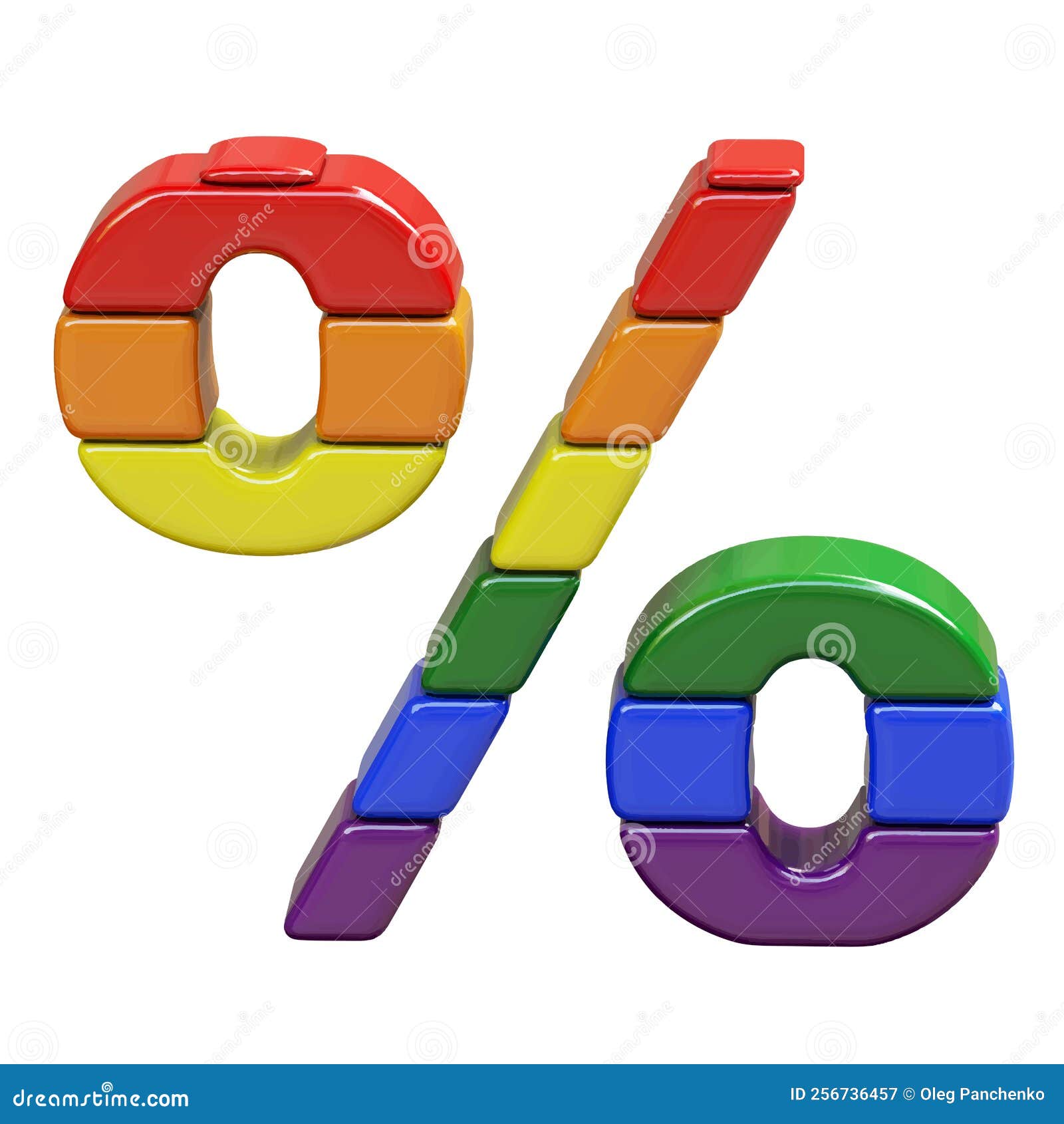 Symbol 3d Made of LGBT Flag Colors Stock Vector - Illustration of ...